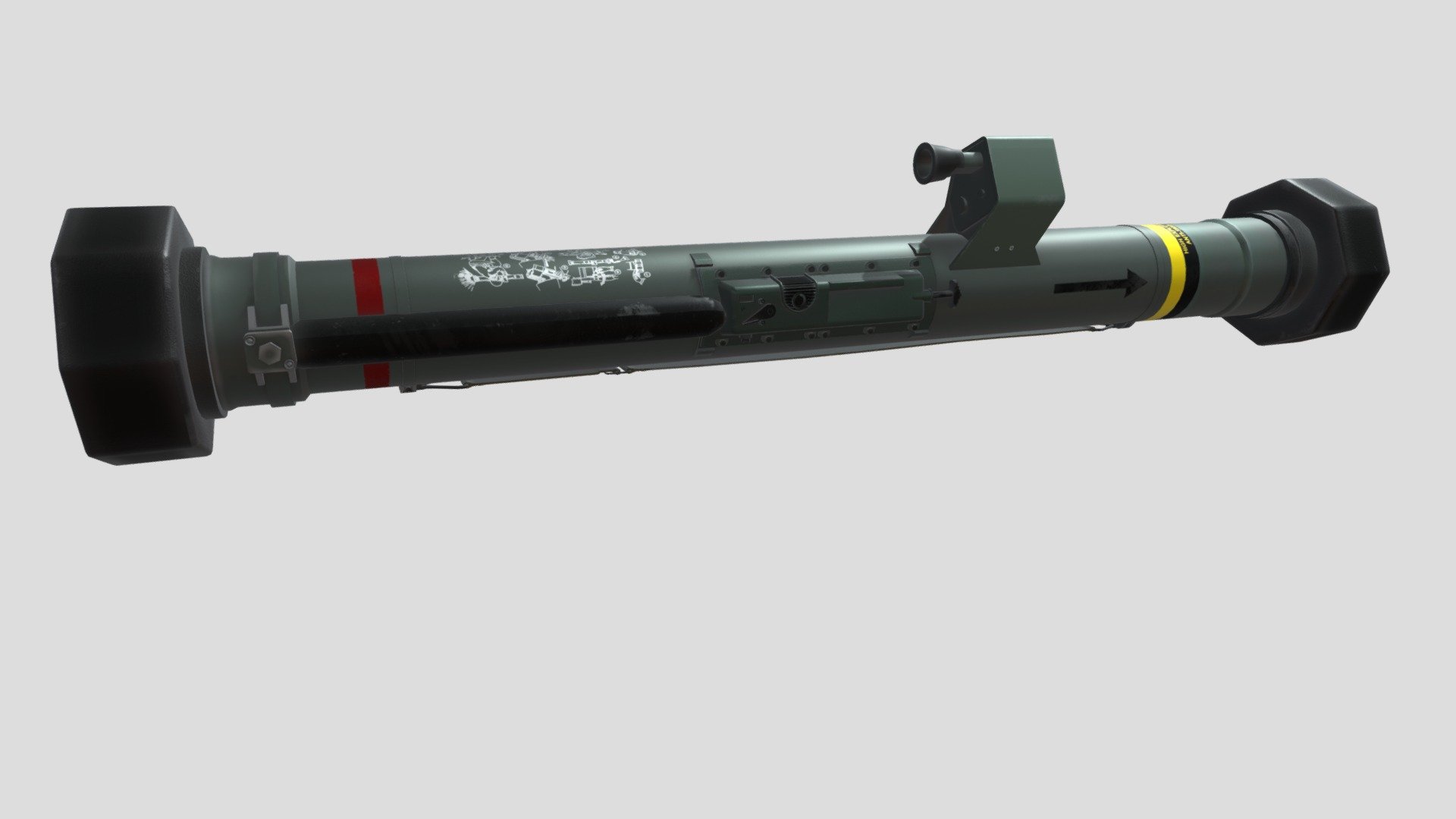Instalaza C90 launcher - 3D model by Hellboy (@hellboymilsim) [e077471 ...