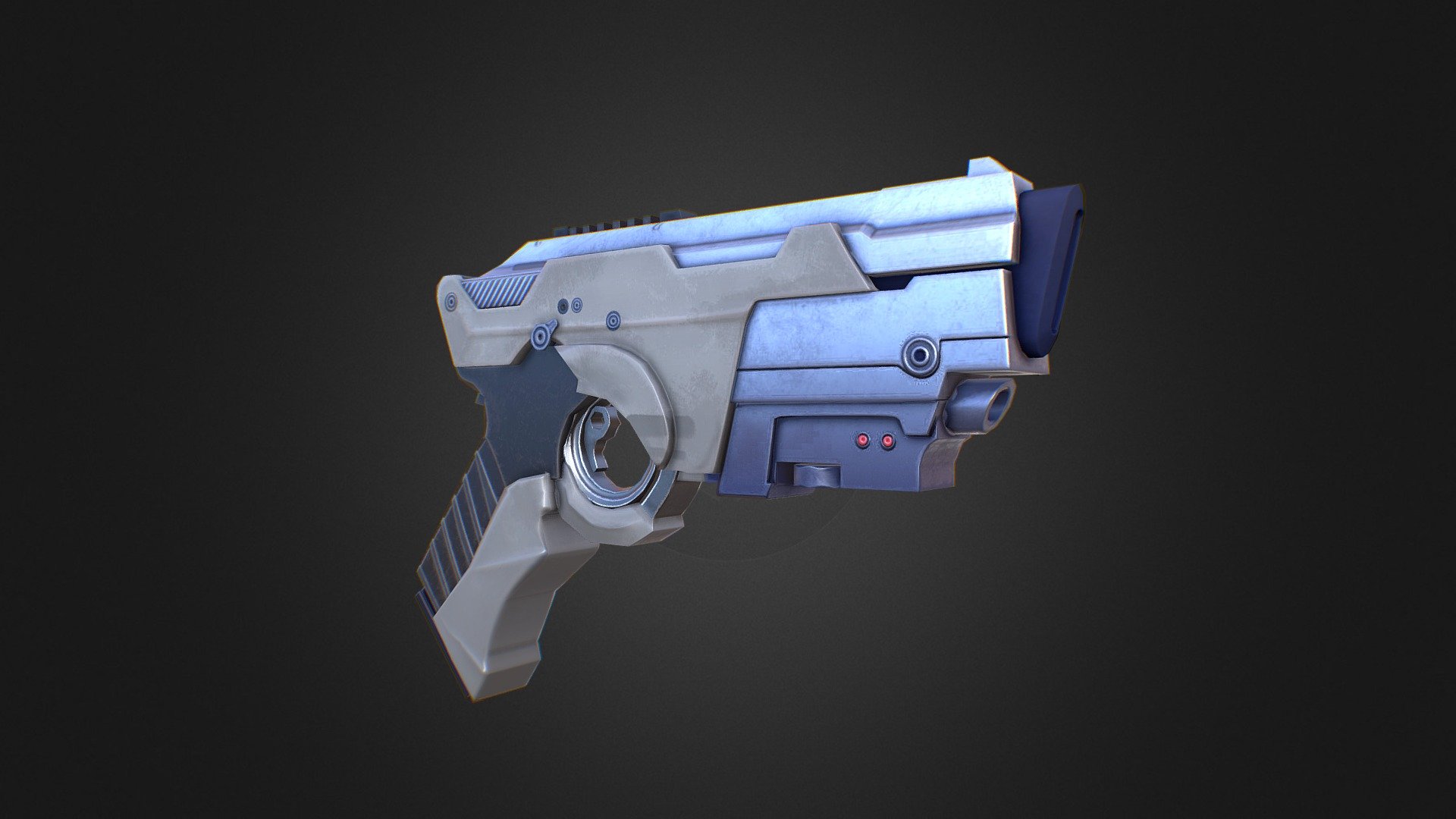 Stylized Pistol - Download Free 3D model by Javier Contreras (@Javier ...