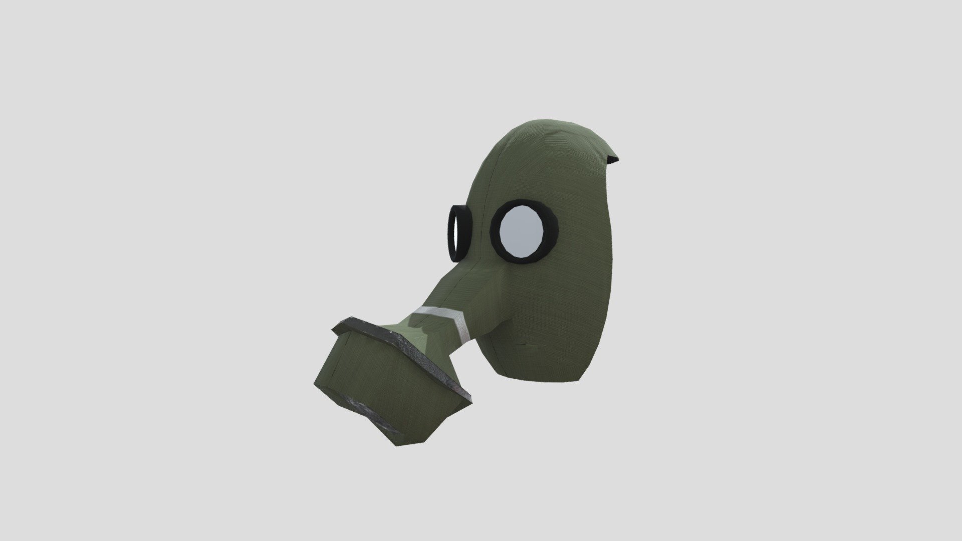 Simple gas mask/Mascara simples de gás - Download Free 3D model by ...