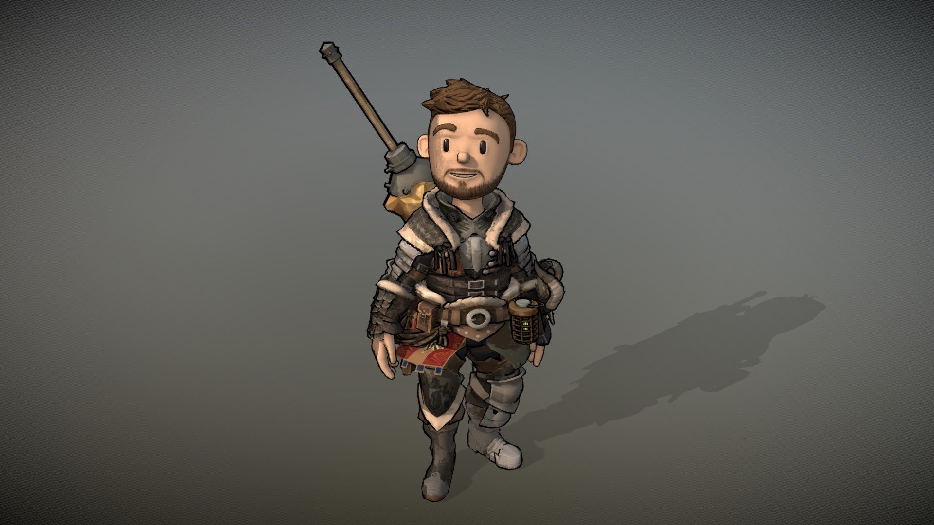 Stylized Monster Hunter - 3D model by Pavel.Kozulya [e07c72e] - Sketchfab