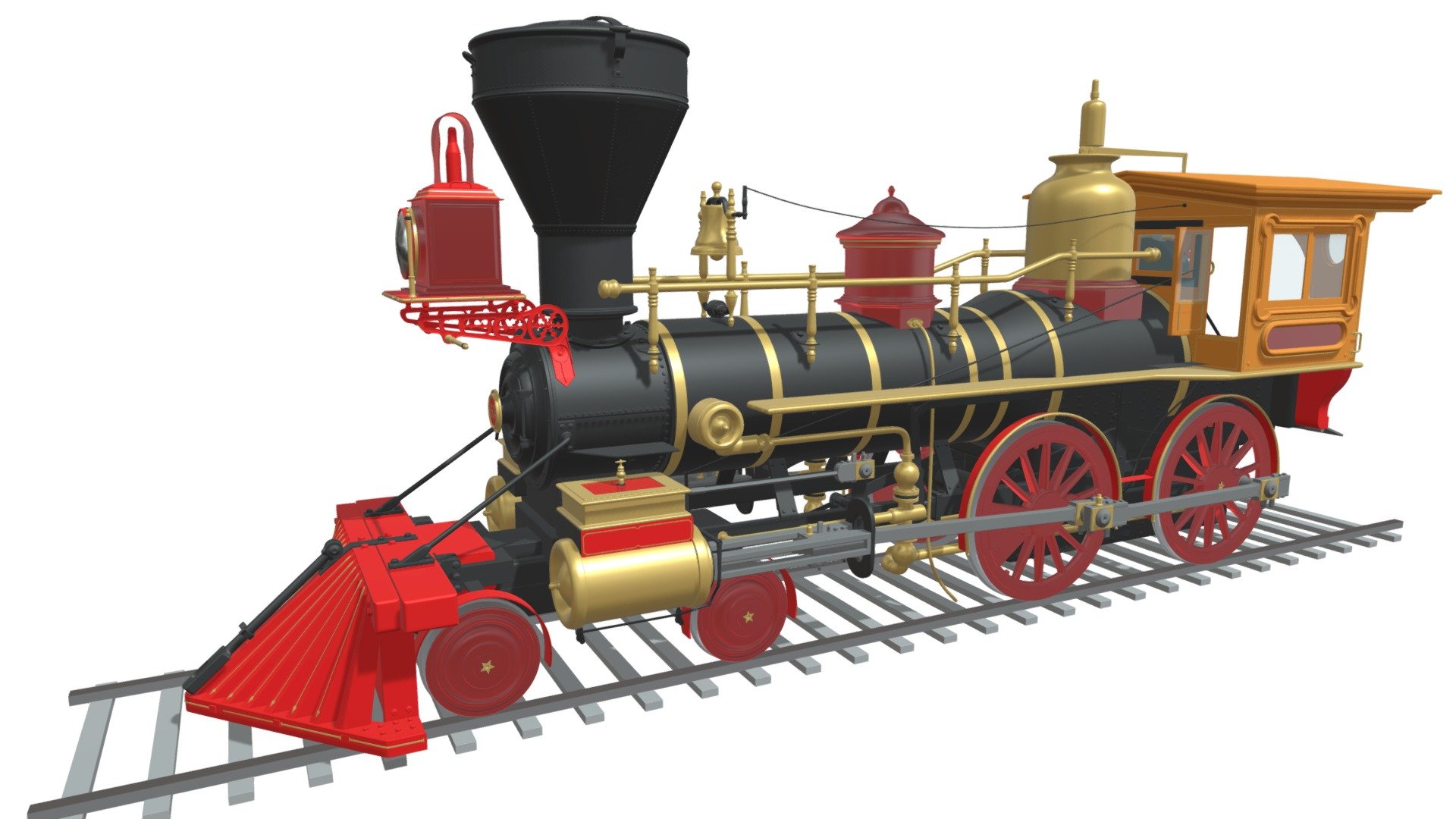 Steam Locomotive Leviathan - Buy Royalty Free 3D model by 3DHorse ...