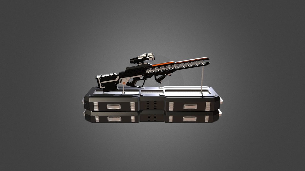 Sci-fi railgun - 3D model by Jedi-Ted [e07d5bf] - Sketchfab