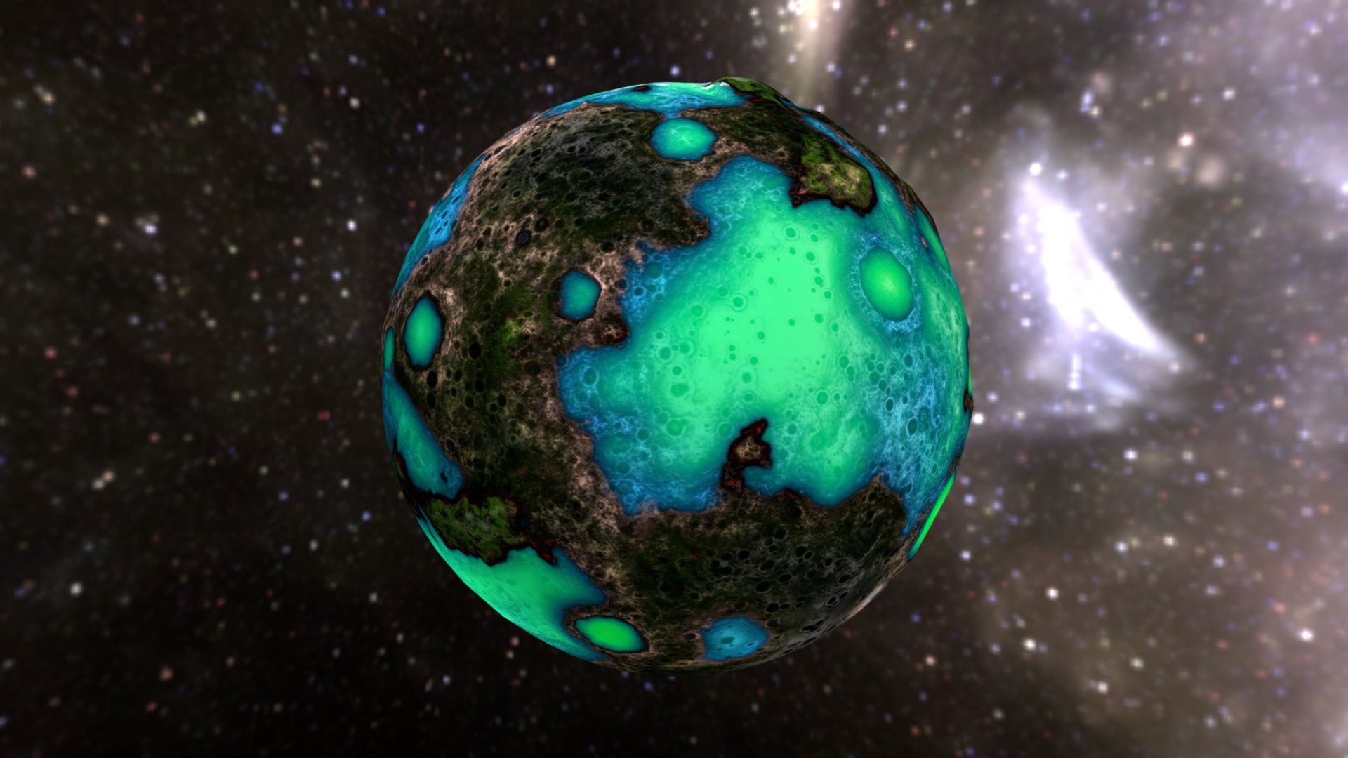 Low Poly Habitable Alien Planet - Buy Royalty Free 3D model by ...