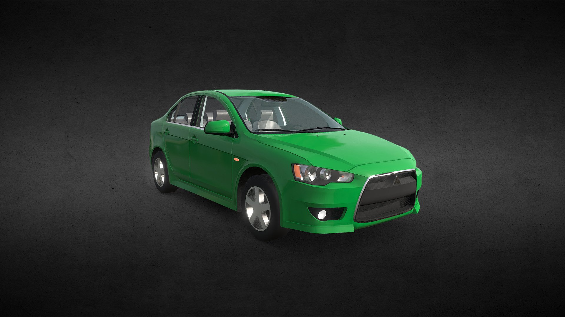 2009 Mitsubishi Lancer Sedan (LP) - 3D model by KrStolorz (Krzysztof ...