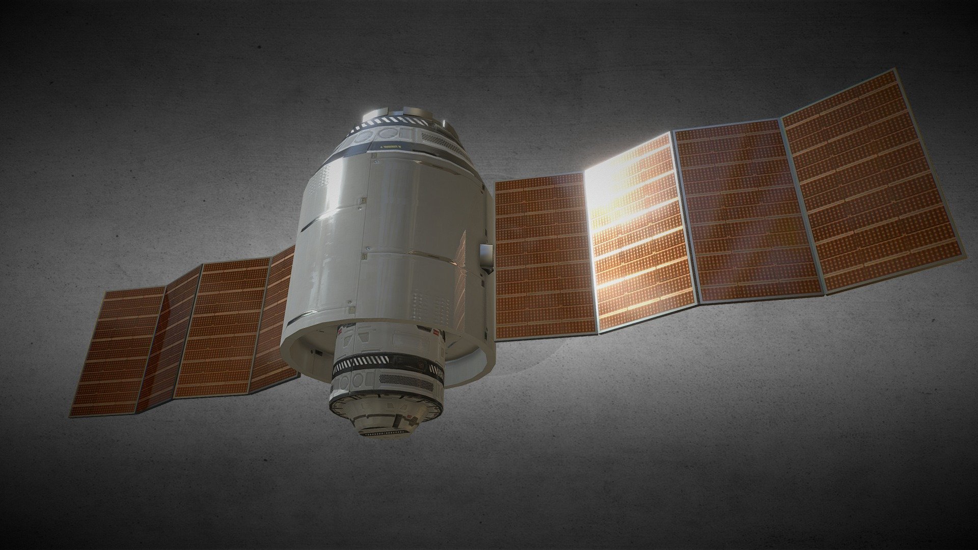 Satellite with solar array - Buy Royalty Free 3D model by Mad Octopus ...