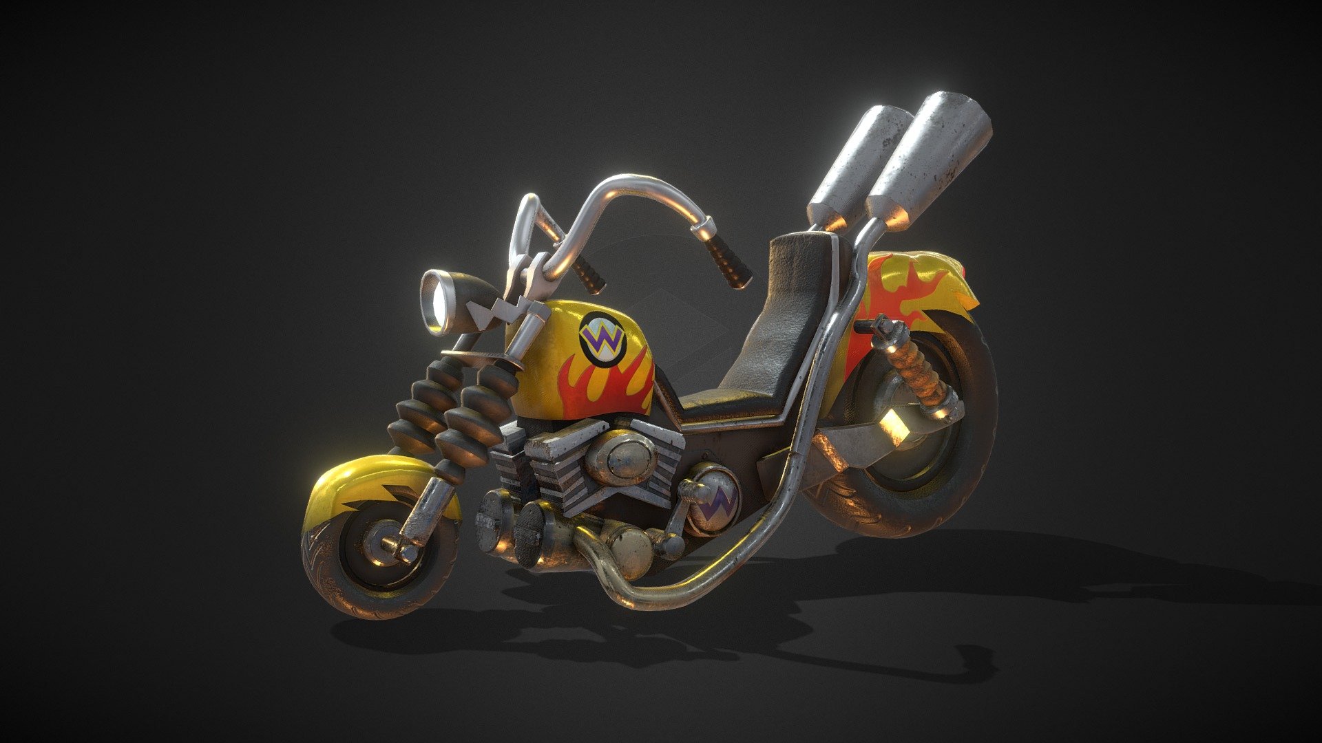 Wario Bike - Buy Royalty Free 3D model by Jawlex (@jawlex3d) [e07ecb4] - Sketchfab Store