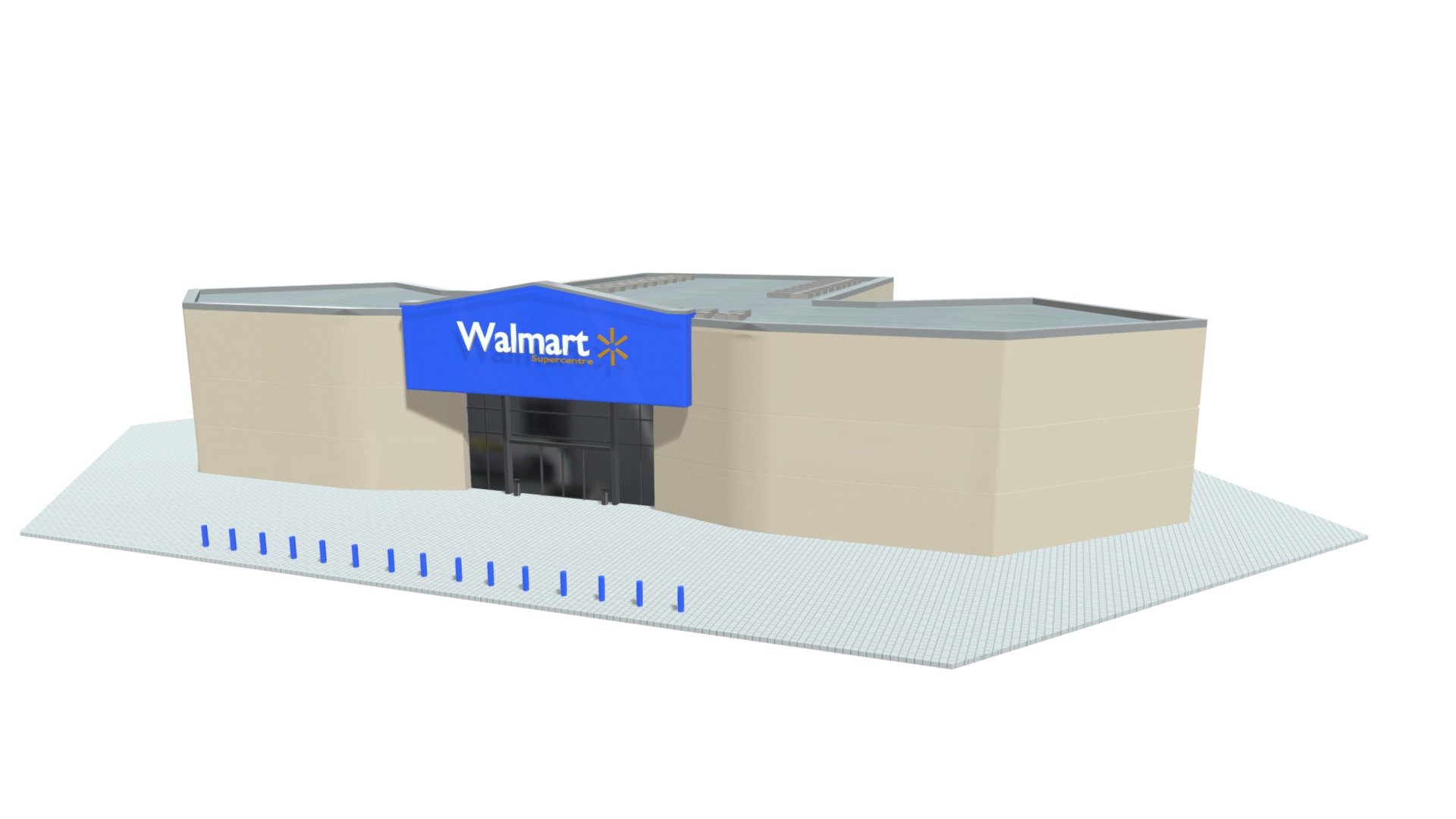 Walmart Supercentre - Buy Royalty Free 3D model by renato.lt (@renato ...
