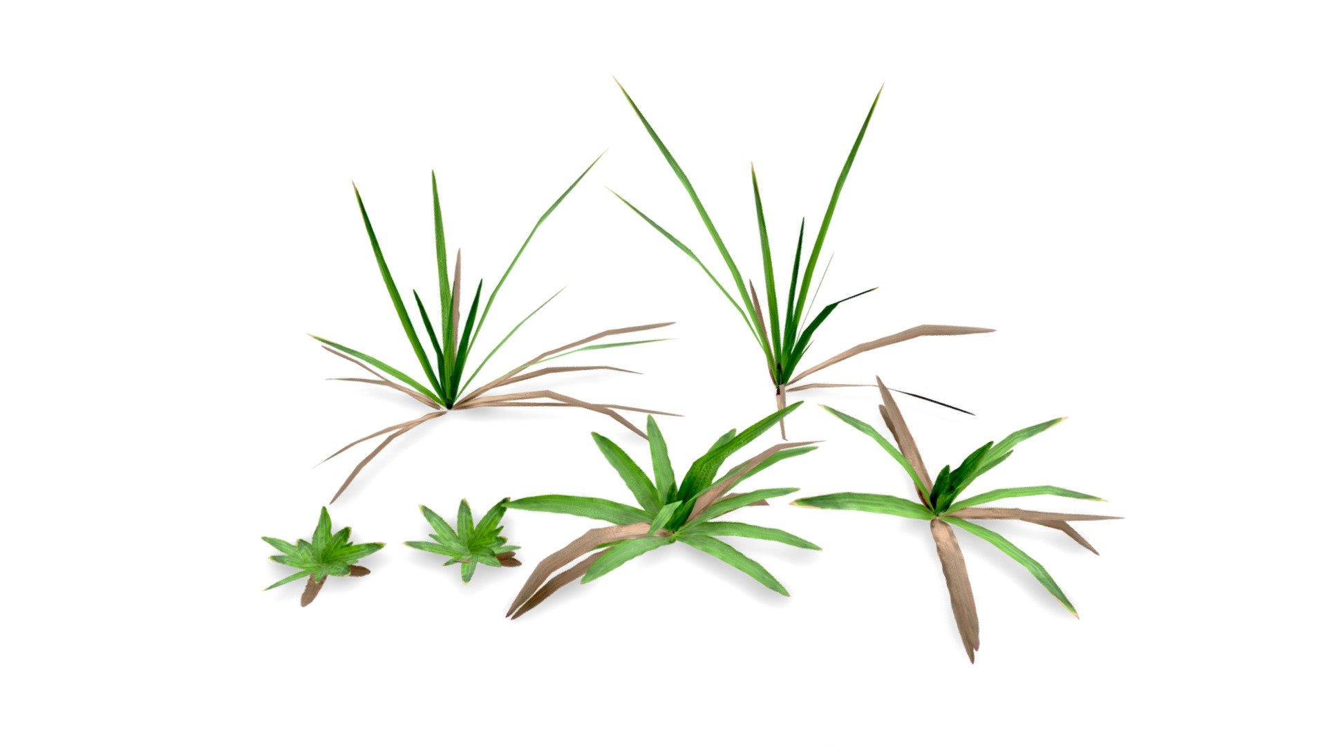 Realistic Lowpoly Grass - Download Free 3D model by Mega 3D ...