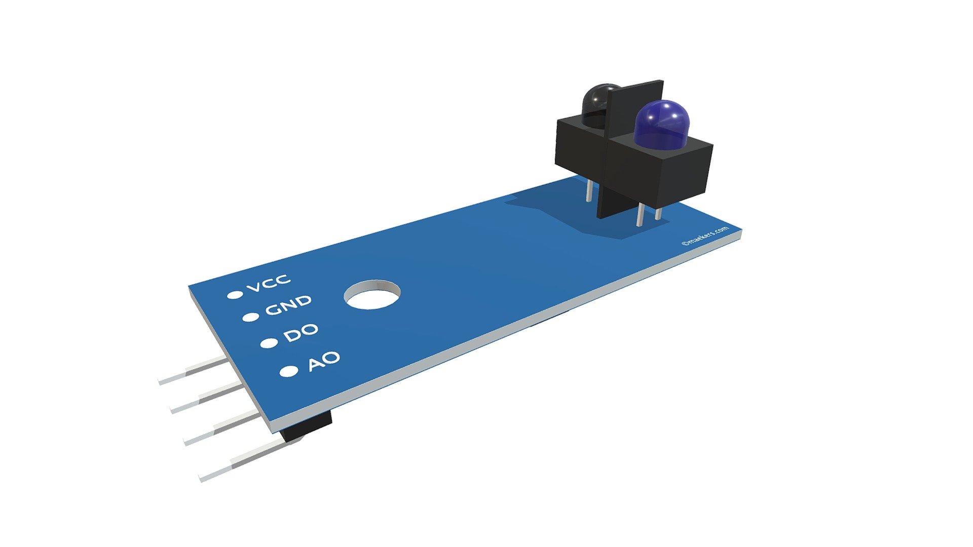 Line following Sensor - 3D model by maekers (@Innolabs01) [e0842d7 ...