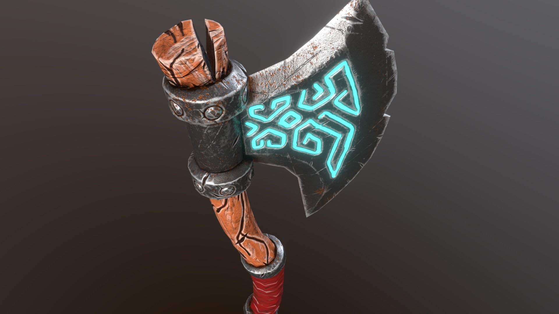 Texturized_Axe - 3D model by o_.kmi._o [e08447e] - Sketchfab