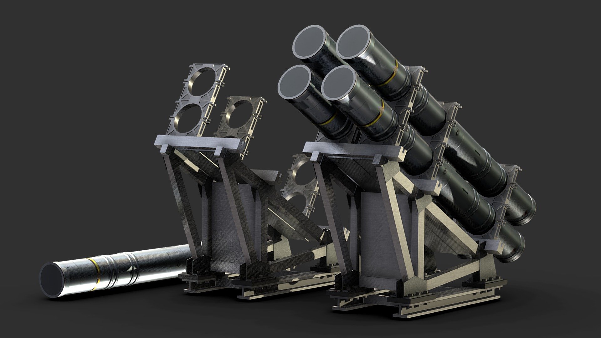 Exocet Missile Launcher - Buy Royalty Free 3D model by NA3dmodel ...