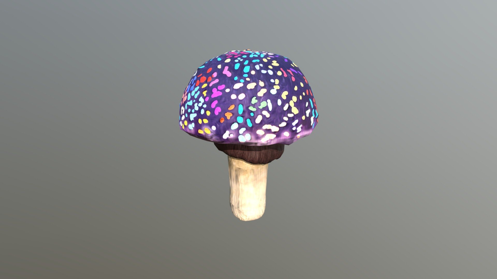 Mushroom Textured - 3D model by Abbie John (@abbiegameart) [e086eaa ...