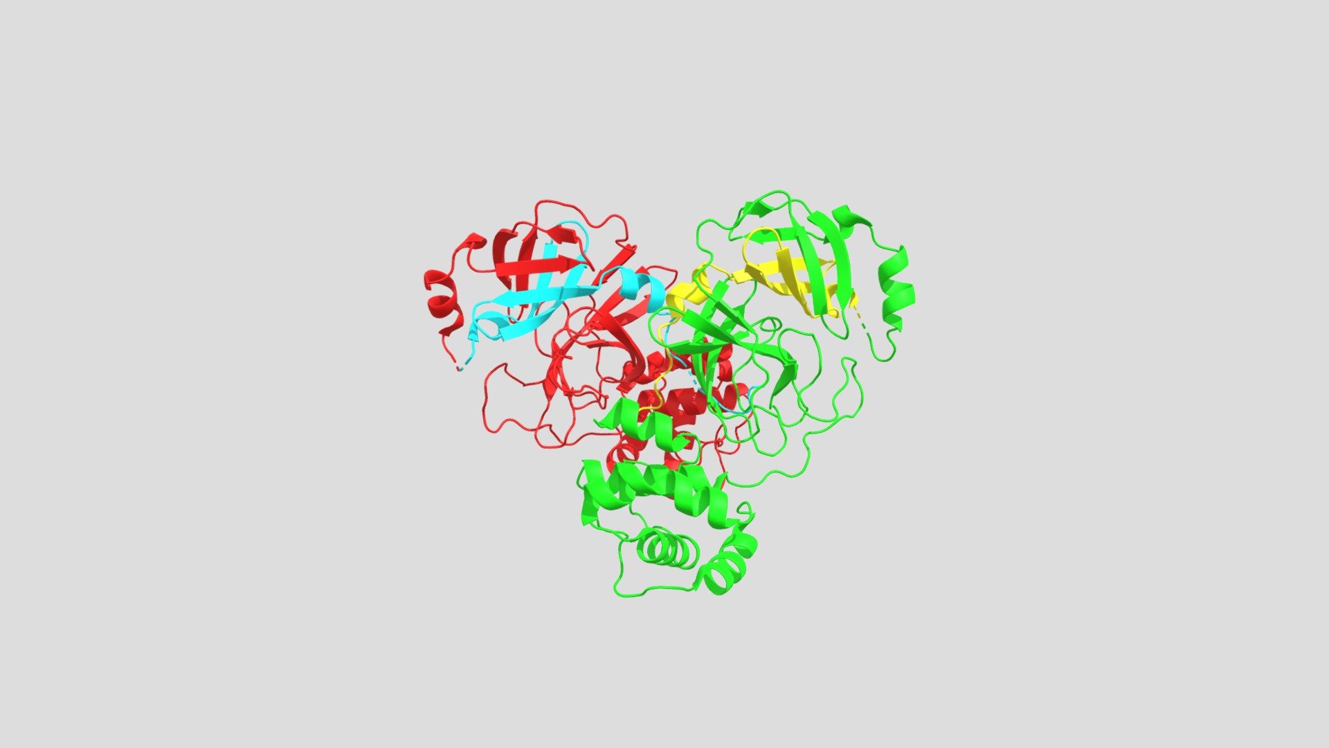 1Q2W - SARS Coronavirus Protease - Download Free 3D model by ...