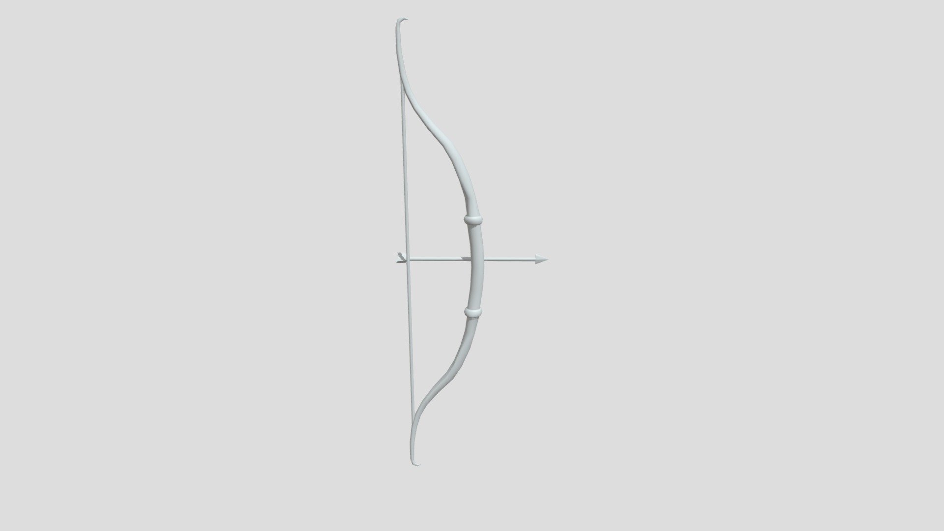 Elven Style LongBow And Arrow - Download Free 3D model by Adam Nunn ...