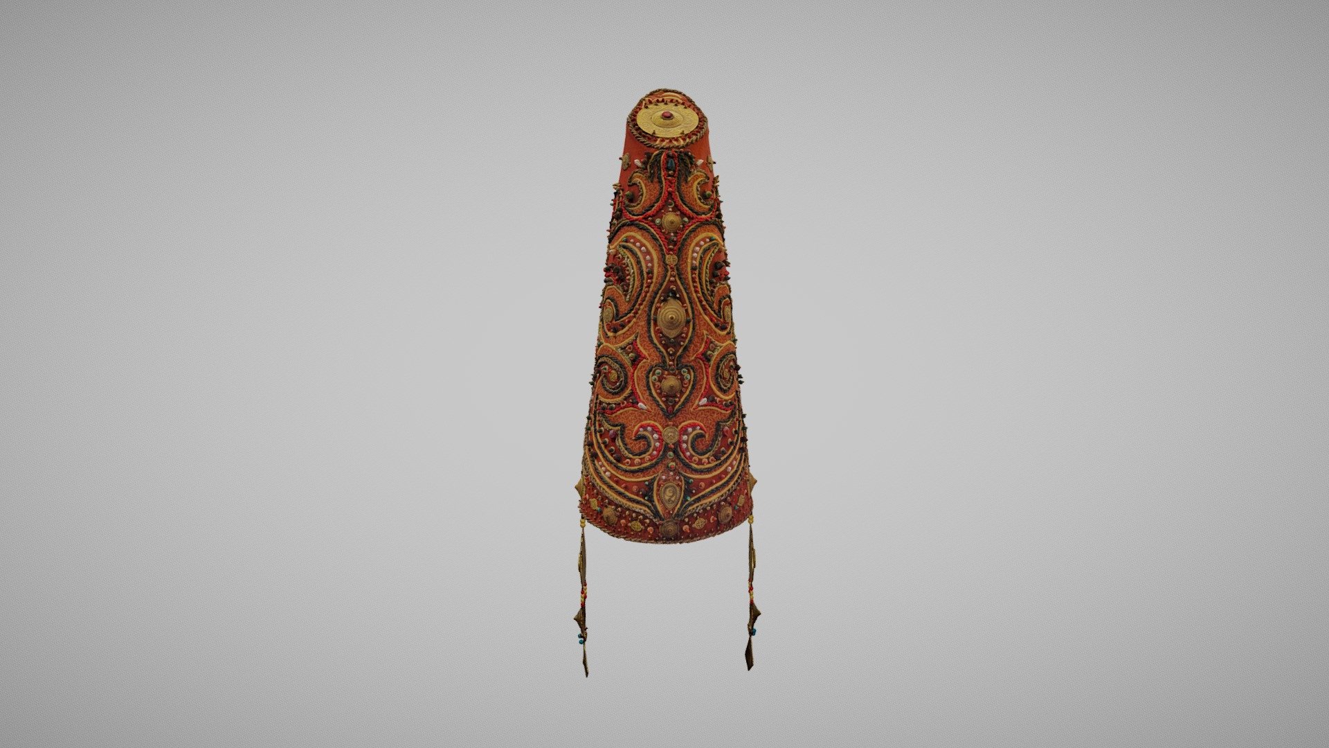 Saukele (Ethno variant) traditional headdress - Download Free 3D model ...