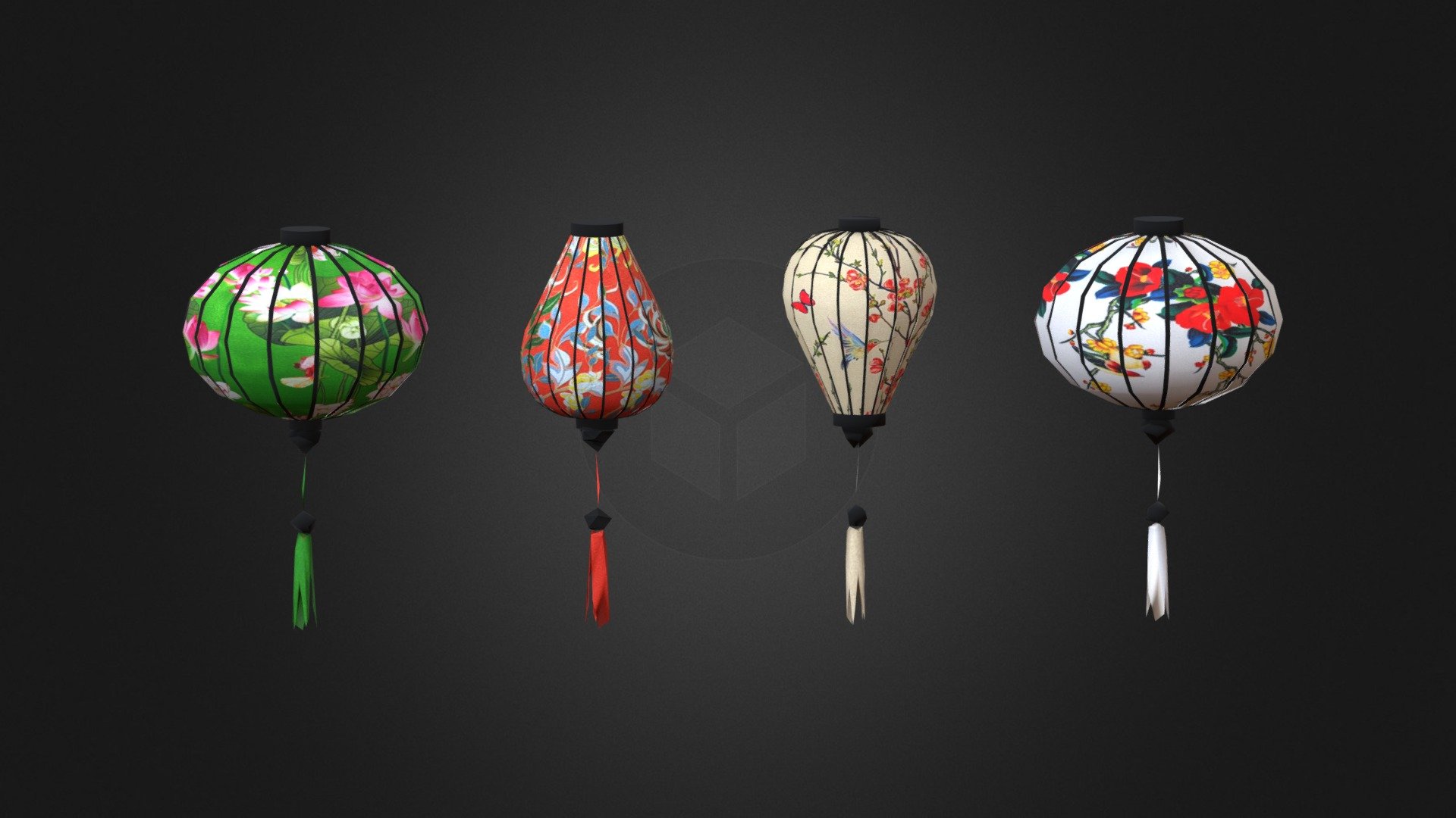 Vietnamese Lantern - Download Free 3D model by Khoa Nguyen (@ngdkh ...