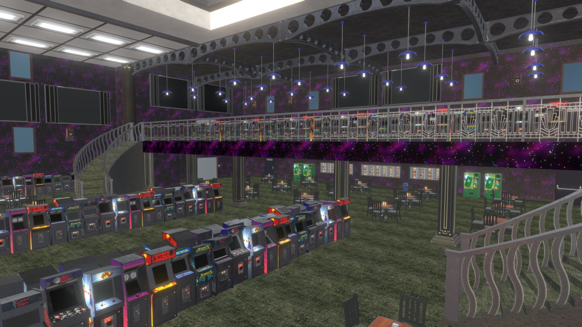 The Arena Arcade - 3D model by LibraHades [e08fe2a] - Sketchfab