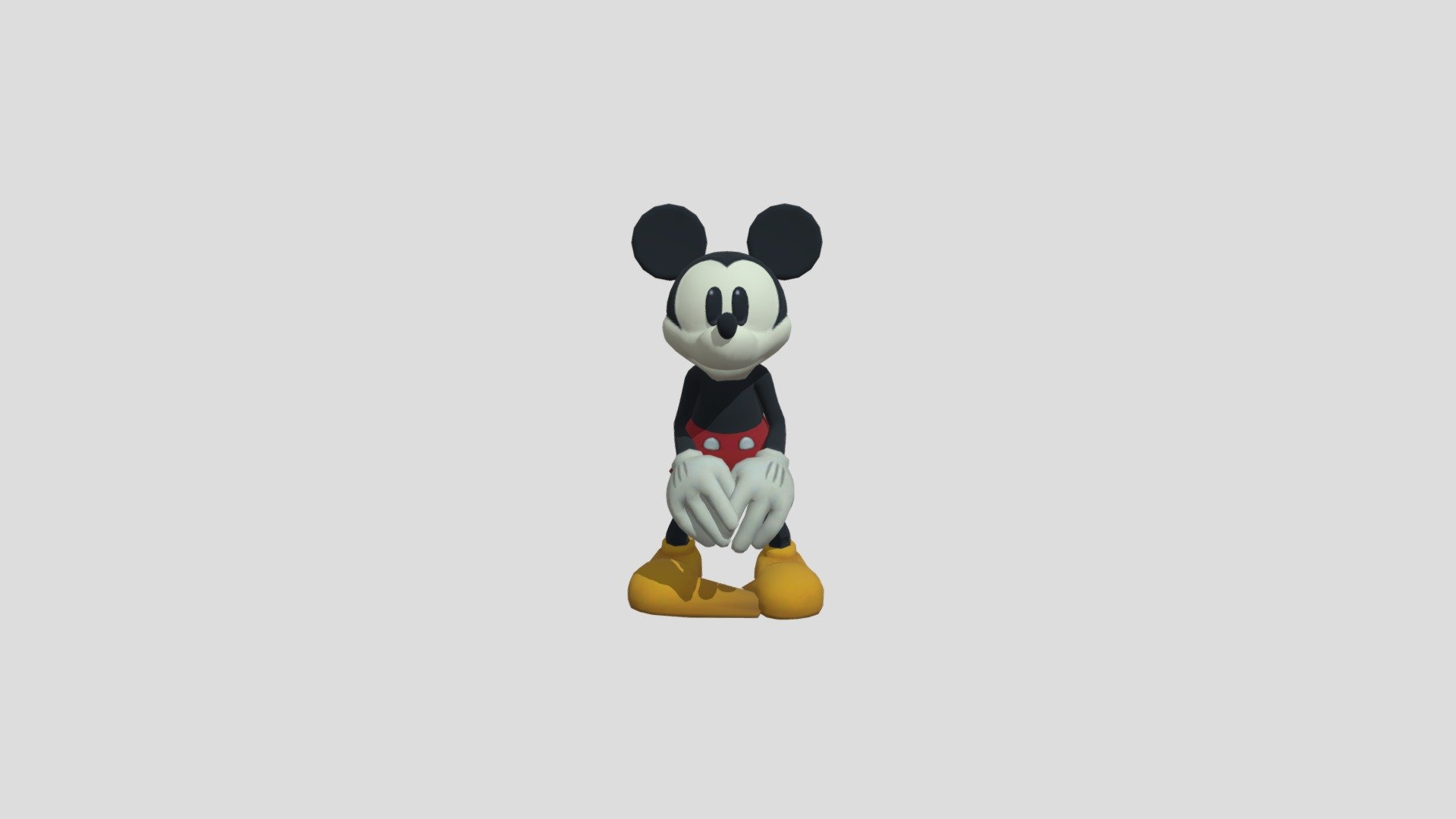 Mickey Mouse Strong Gesture - Animated - 3D model by Renato Solar Gomez ...