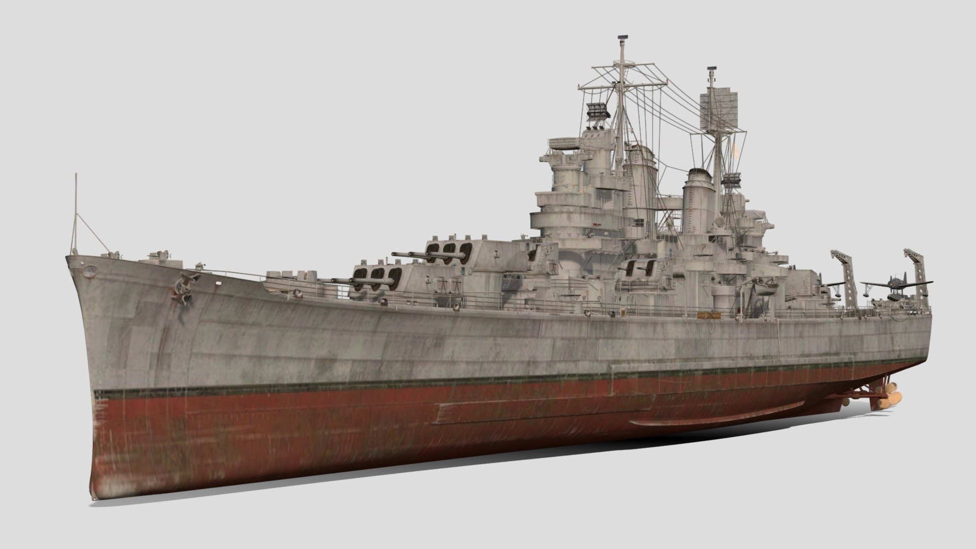 USS Baltimore - Download Free 3D model by OUTPISTON [e0920b3] - Sketchfab