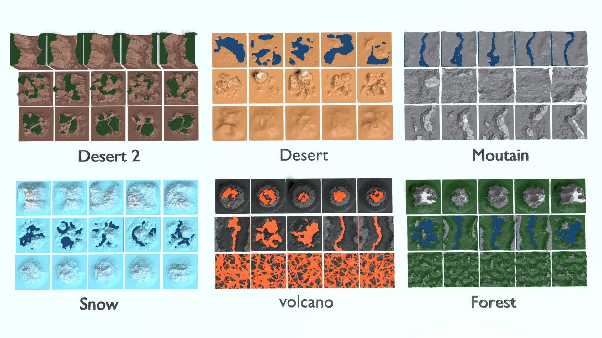 200 low poly terrain - Buy Royalty Free 3D model by interior model ...
