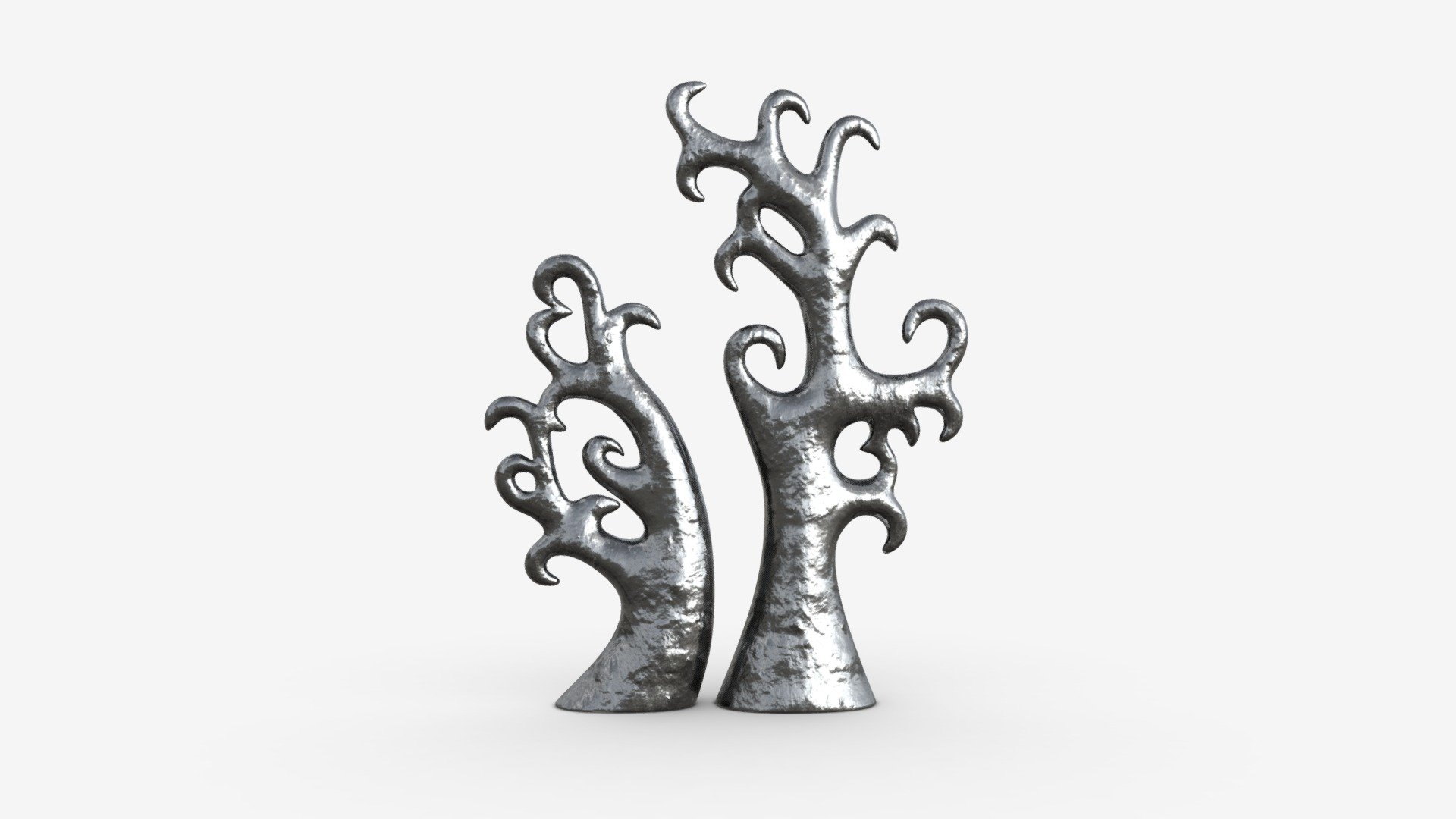 Abstract Tree Ceramic Figurine Set 06 v3 - Buy Royalty Free 3D model by ...
