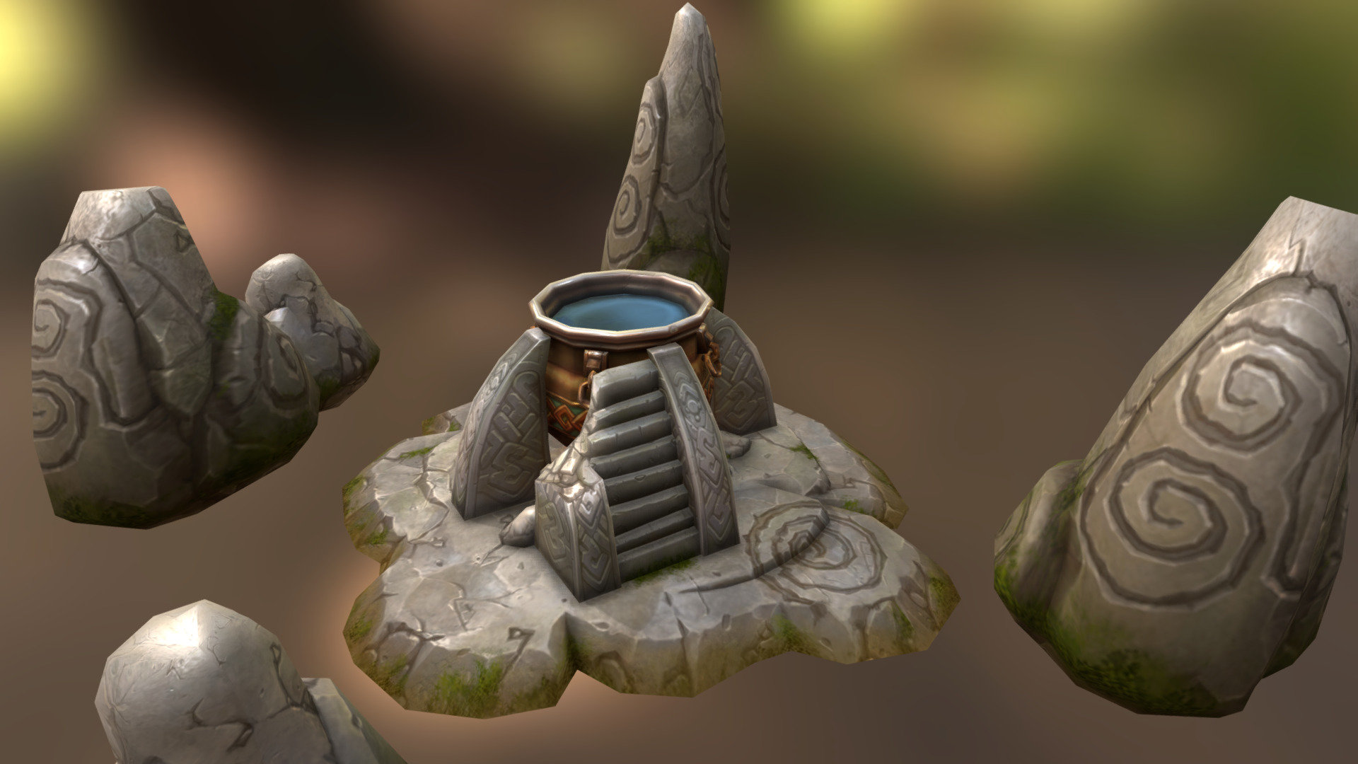 Druid Stones - 3D model by DragD [e099f74] - Sketchfab
