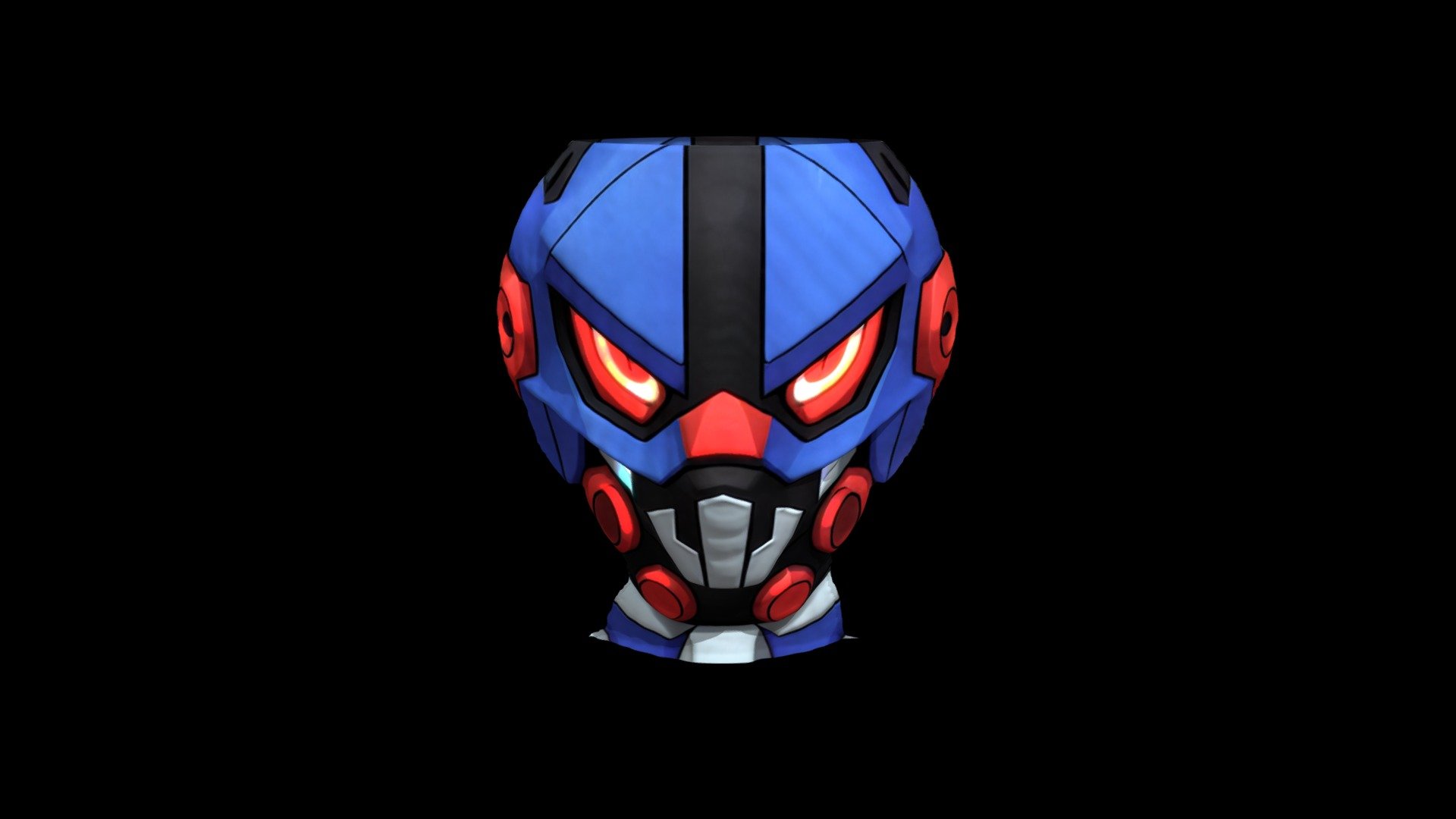 Helmet Mask Robot Cartoon 1309 - Download Free 3D model by klrxyz ...