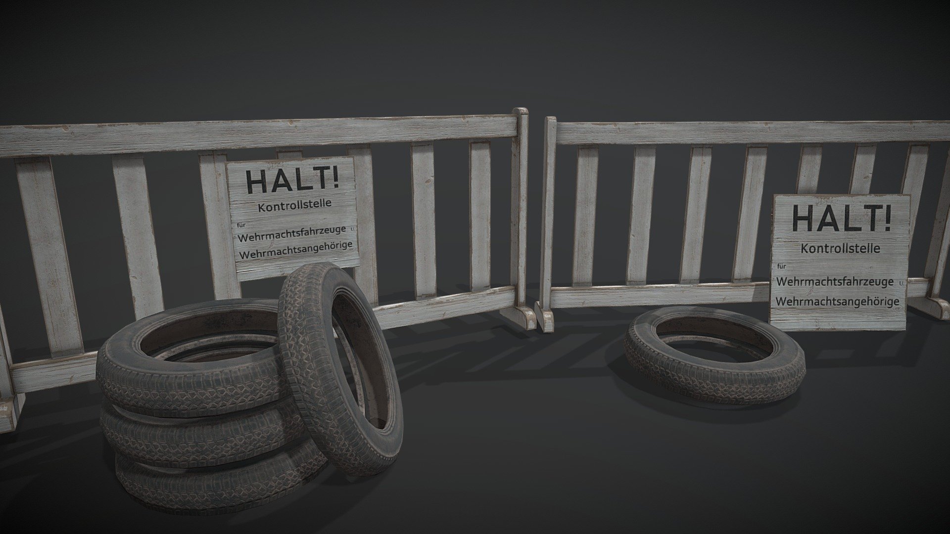 WWII Checkpoint Pack || Unreal Marketplace - 3D model by Marwan Ammar ...