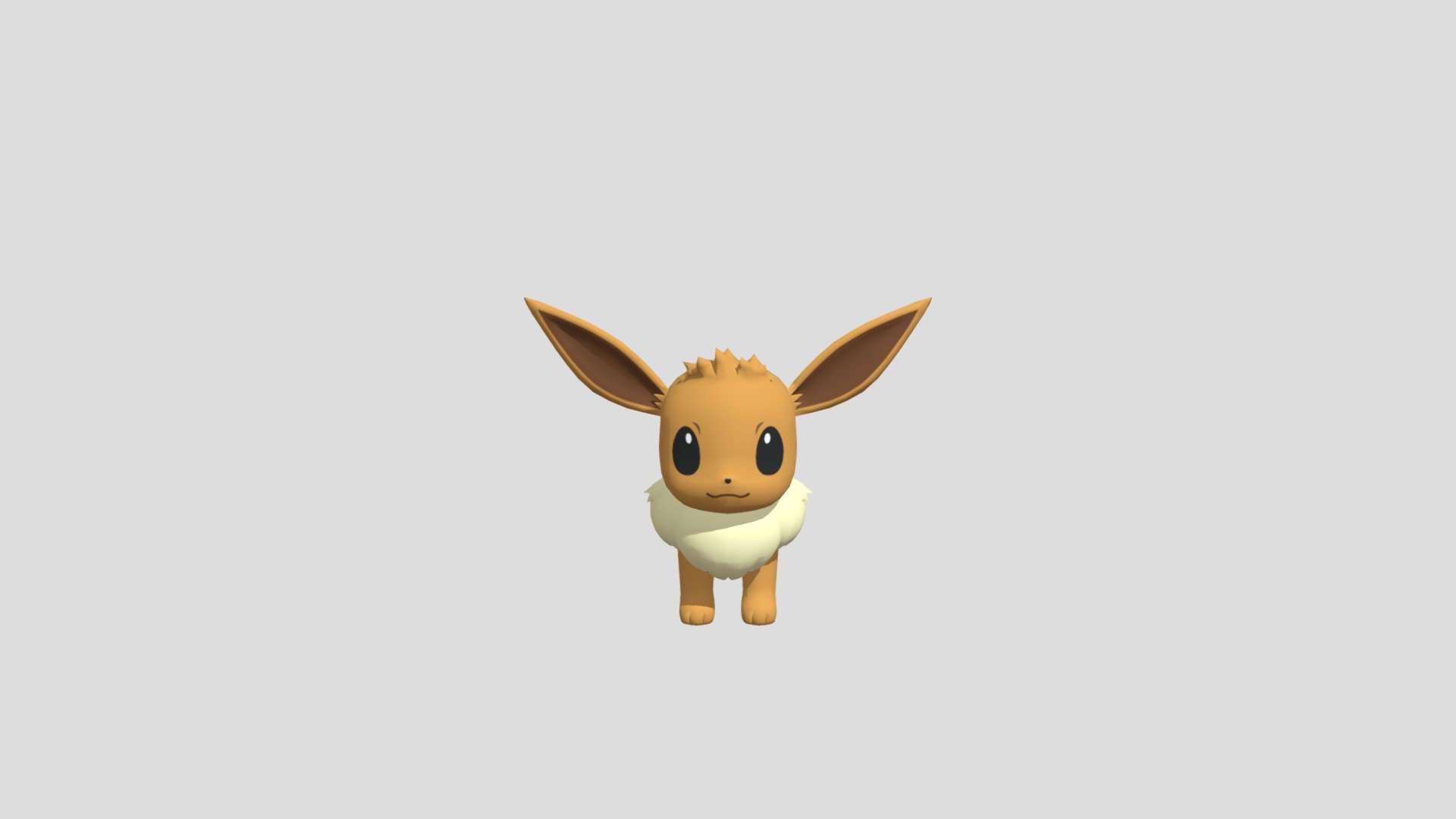Mobile - Pokemon HOME - 0133 Eevee - 3D model by Flareonboi [e09f814 ...