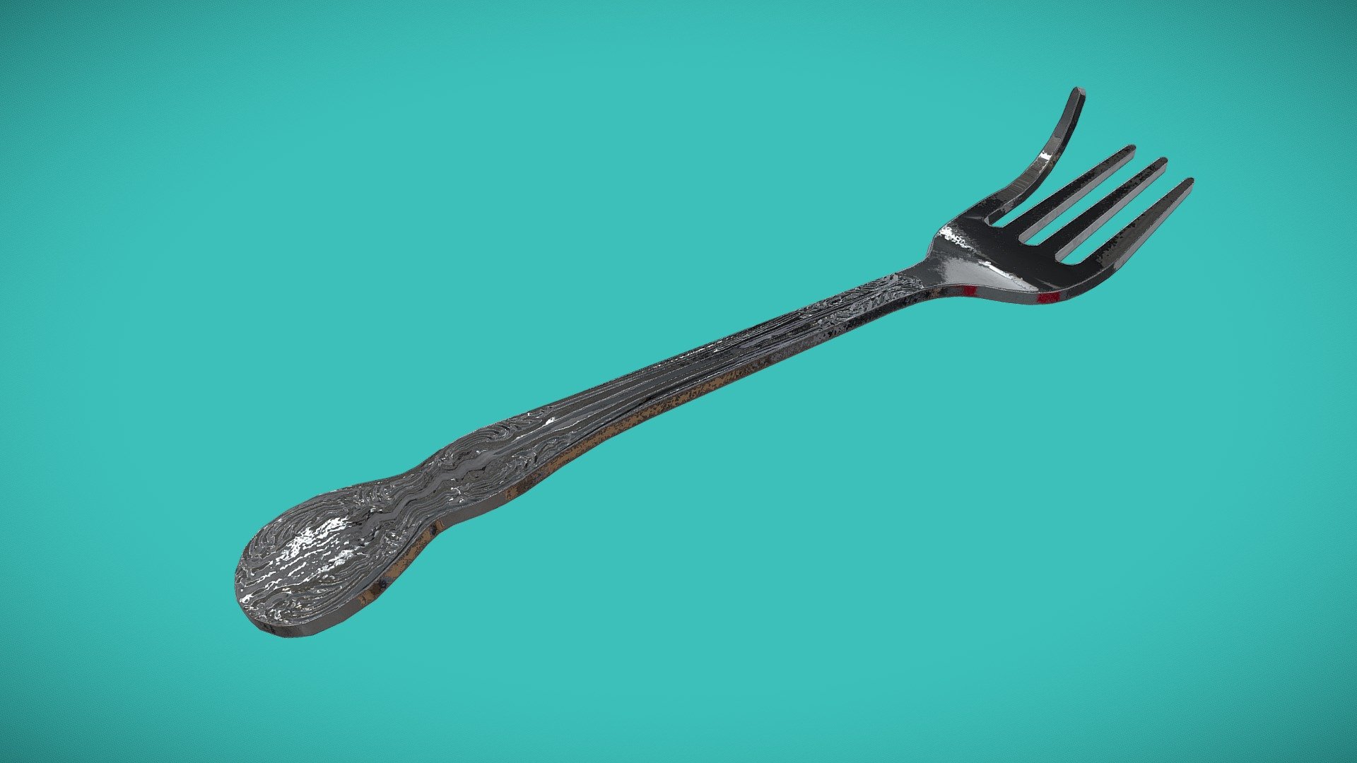Fork WHY - No Shadow - Buy Royalty Free 3D model by Laurie Annis ...