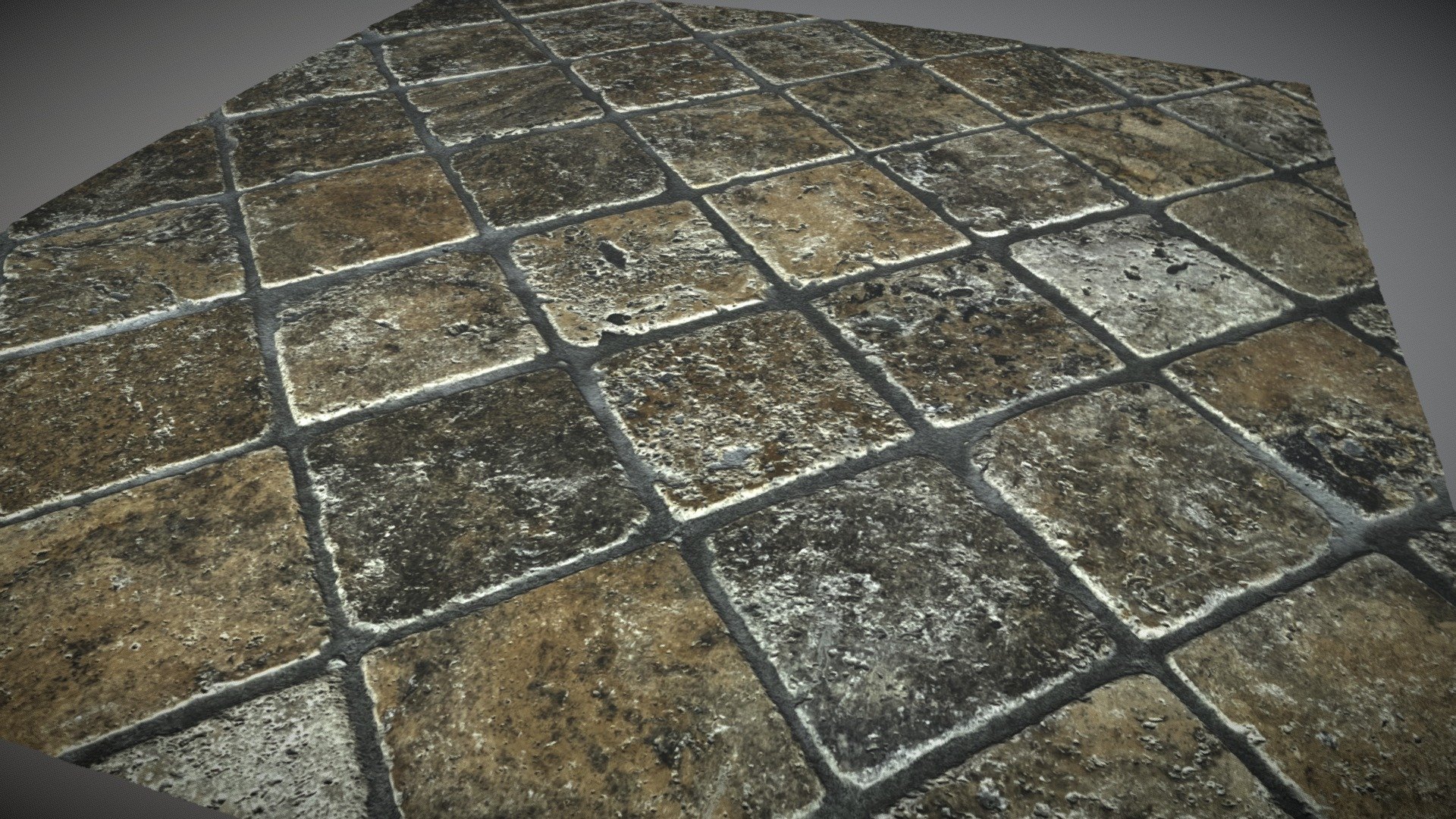 Tile texture on the wall, rough stones - 3D model by Mickanside ...
