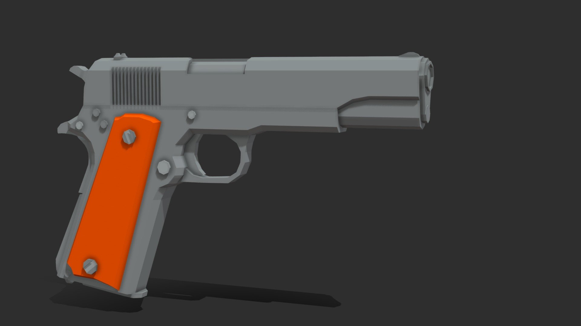 [Low Poly] Colt M1911 - 3D model by ATAK (@FriendlyHoovy69) [e0a1ce9 ...