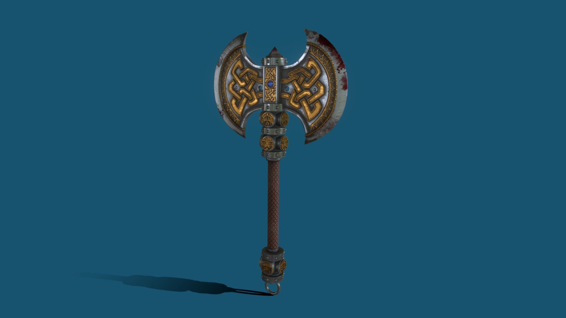 Dwarven Axe - 3D model by jackstalker [e0a29f5] - Sketchfab