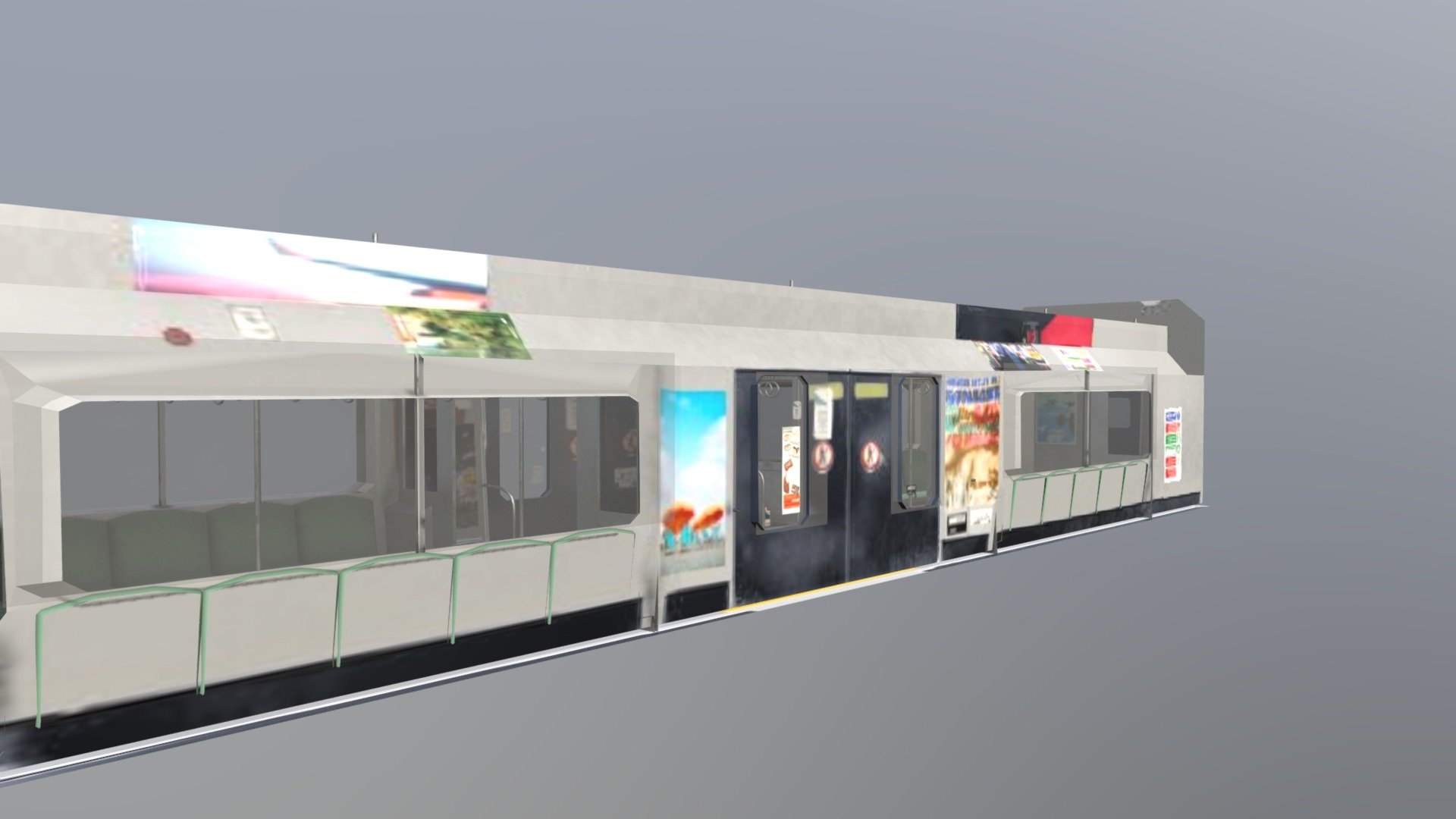 Train interior - 3D model by ashw102399 [e0a2c67] - Sketchfab