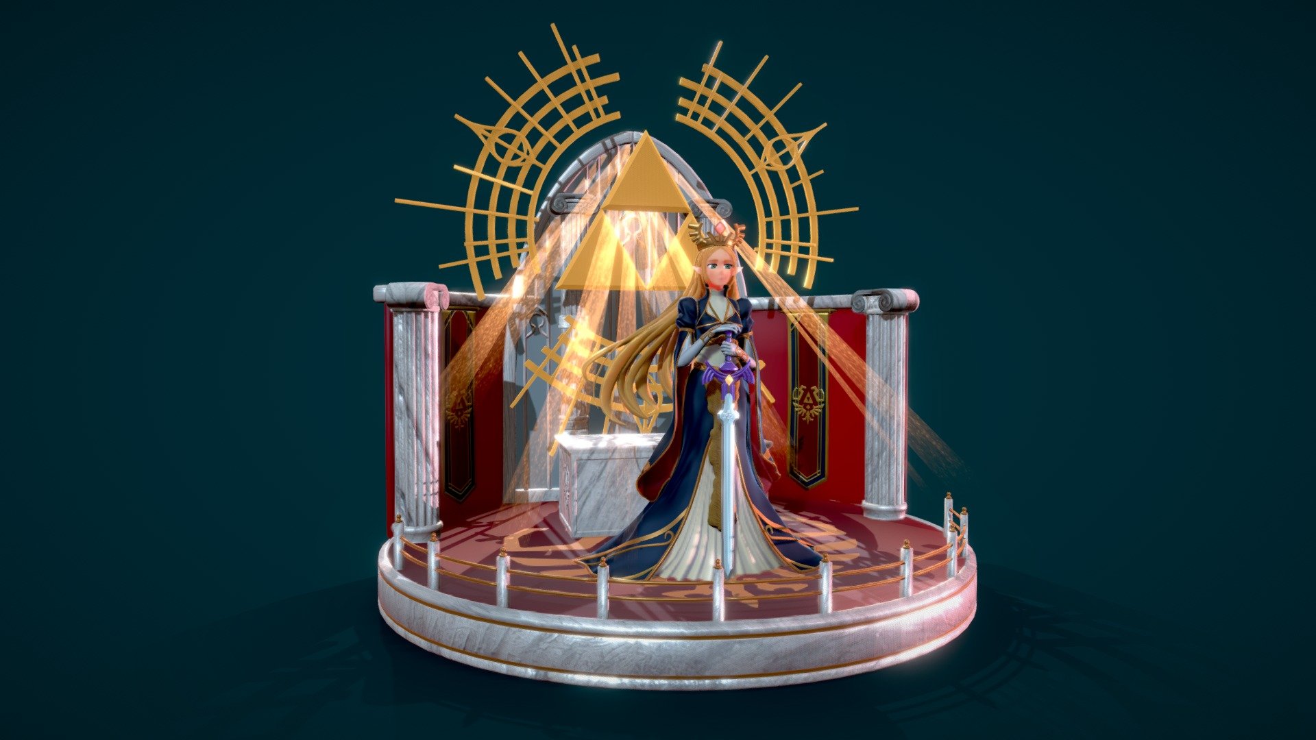 Queen Zelda - 3D model by kijai [e0a7652] - Sketchfab