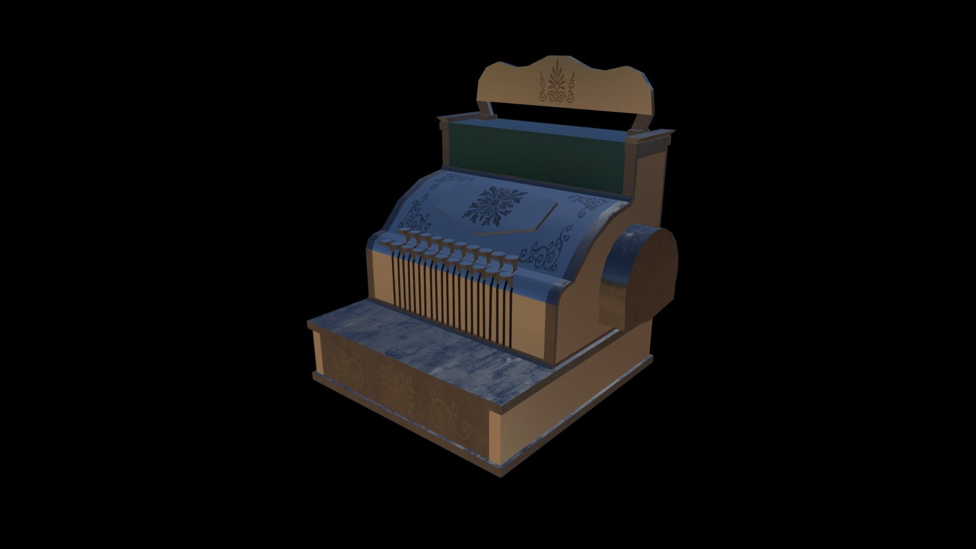Edwardian shop till - 3D model by DragonFireCA [e0a77a9] - Sketchfab