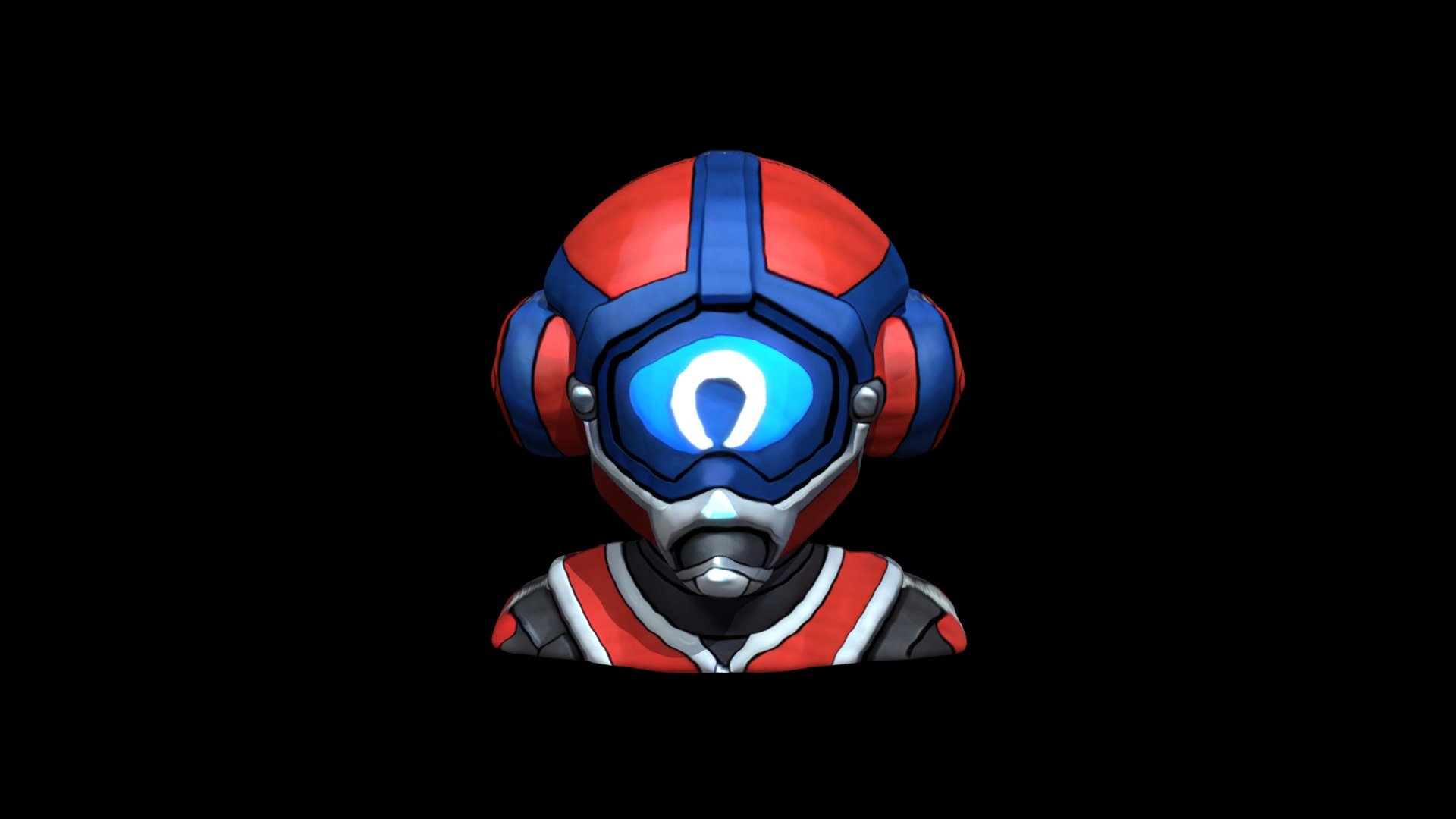 Helmet Mask Robot Cartoon 1086 - Download Free 3D model by klrxyz ...
