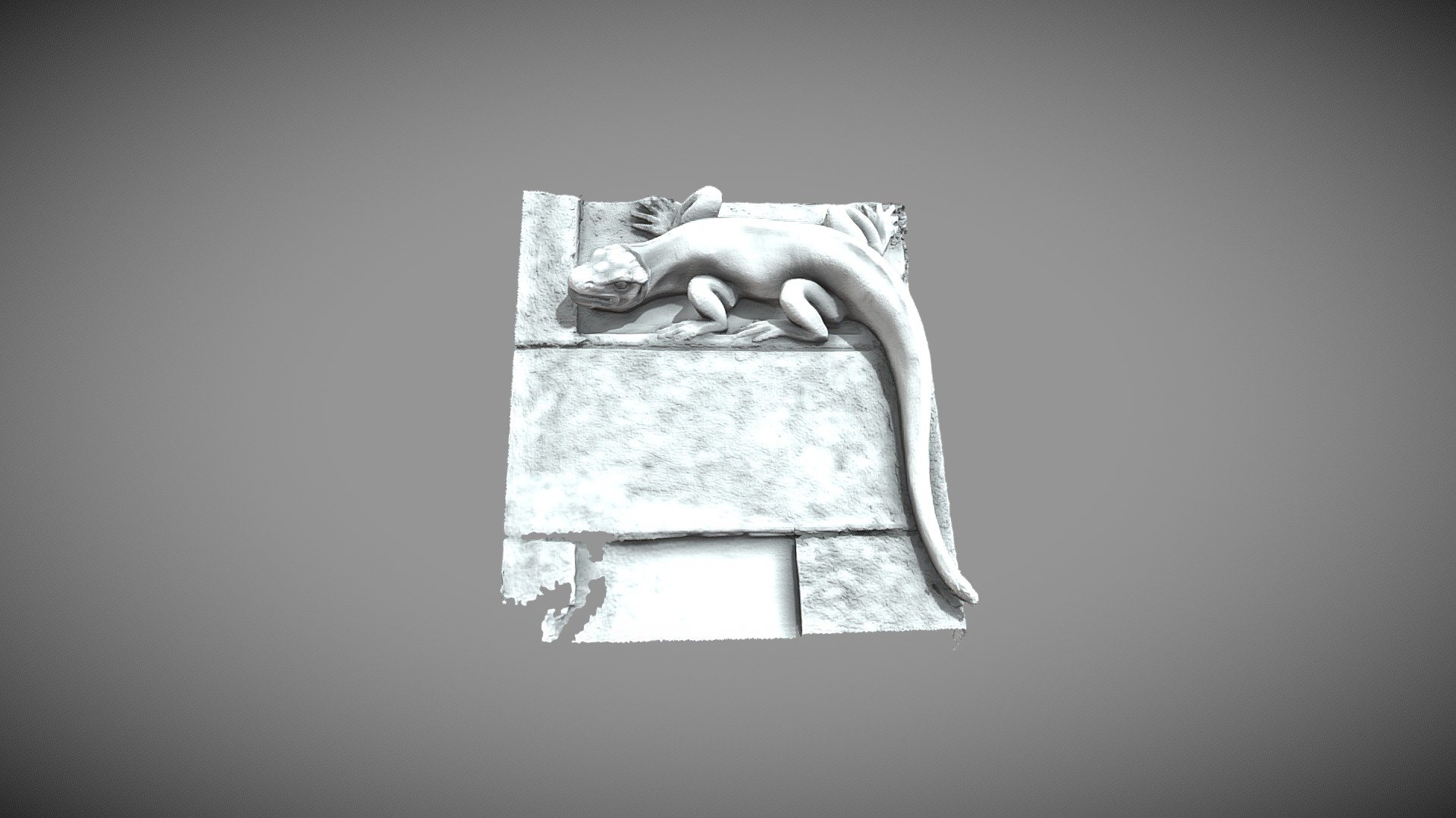 Risalit lizard decoration right side - 3D model by Default Cube Studio ...