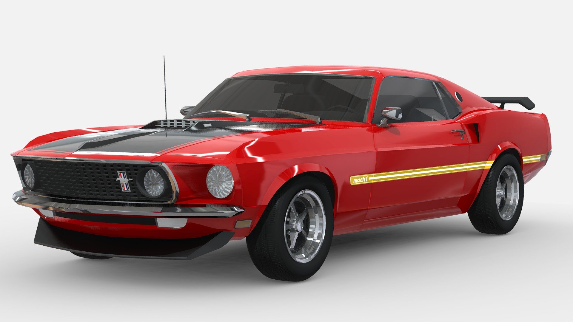 3d model Mustang Mach 1 - Buy Royalty Free 3D model by zizian [e0af40a ...