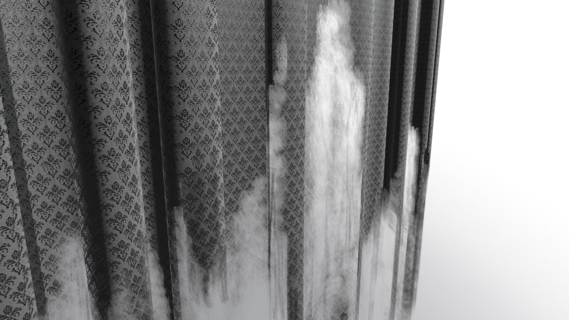Damaged Big Curtain - 3D model by inescristina [e0afee9] - Sketchfab