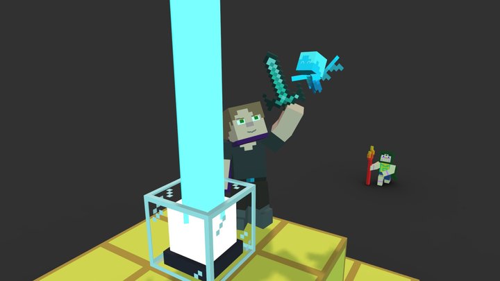 Diamond-sword 3D models - Sketchfab