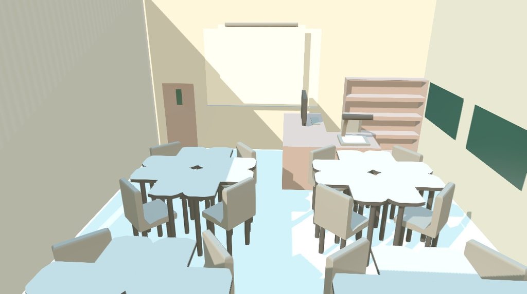 classroom - 3D model by creativitry [e0b1246] - Sketchfab