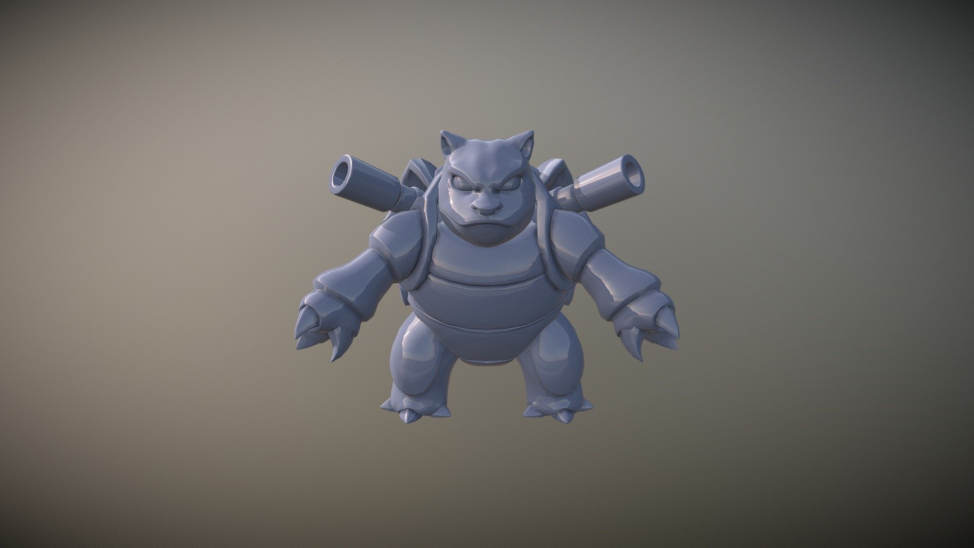 Blastoise WIP - 3D model by KabutoRoreru (@audi6x9) [e0b1f54] - Sketchfab
