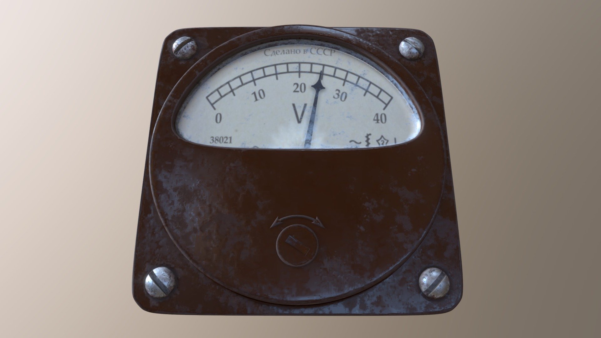 Soviet voltmeter - 3D model by ZIFS [e0b2c2d] - Sketchfab