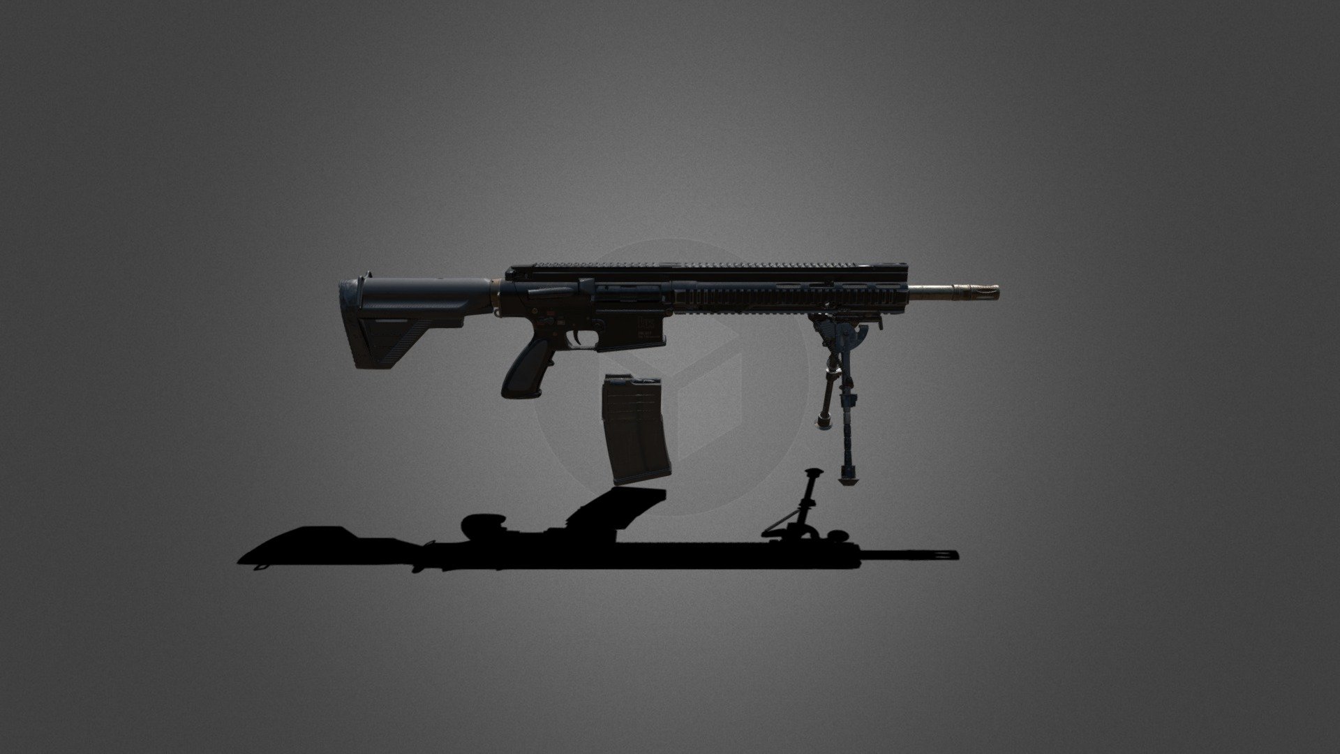 HK417 Low V001 - 3D model by jrimto [e0b3b90] - Sketchfab