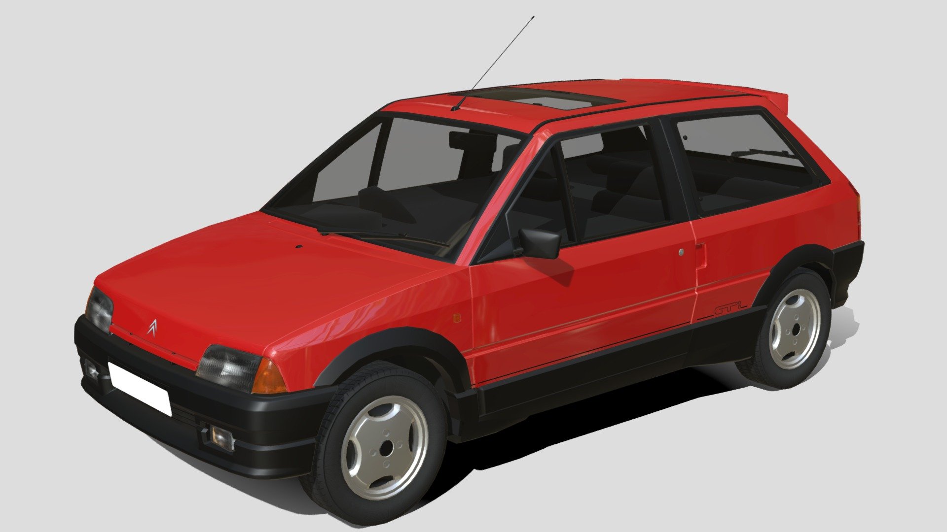 Citroen AX GTi 1995 - 3D model by Ezo (@EzoYEAHH) [e0b3e75] - Sketchfab