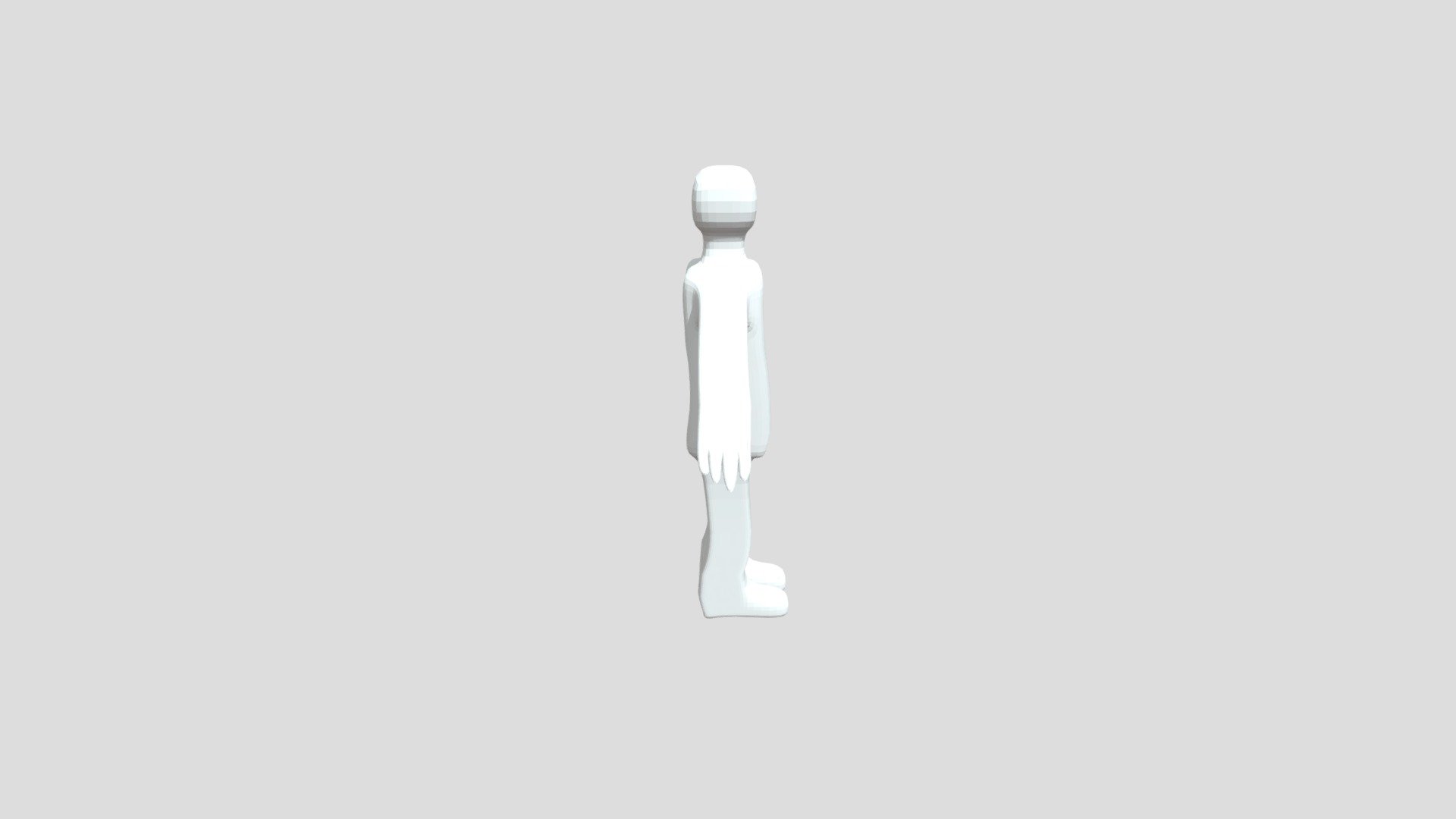 low poly human shape(with joints) - Download Free 3D model by ...