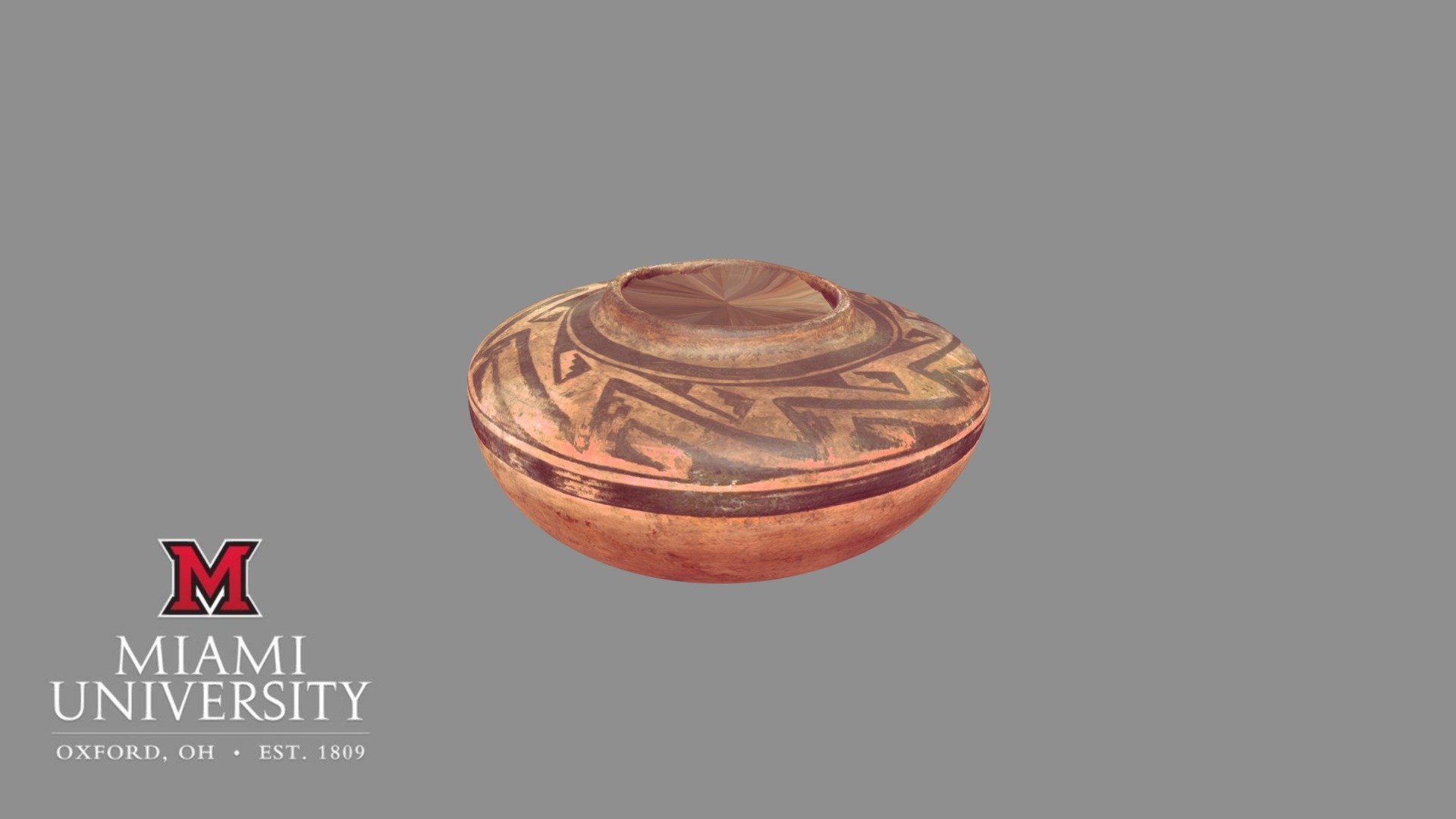 1-1229 Southwest Painted Pot - Download Free 3D model by ...
