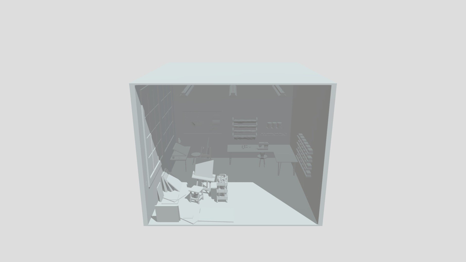 Art Studio - Download Free 3D model by emdmiller [e0b9ac3] - Sketchfab