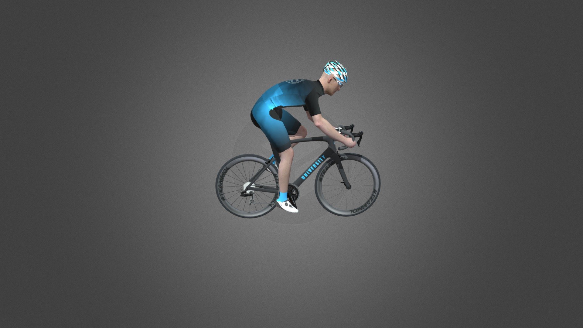 cyclist_avatar_on_road_bike_animated (1) - 3D model by MotionPeaks ...